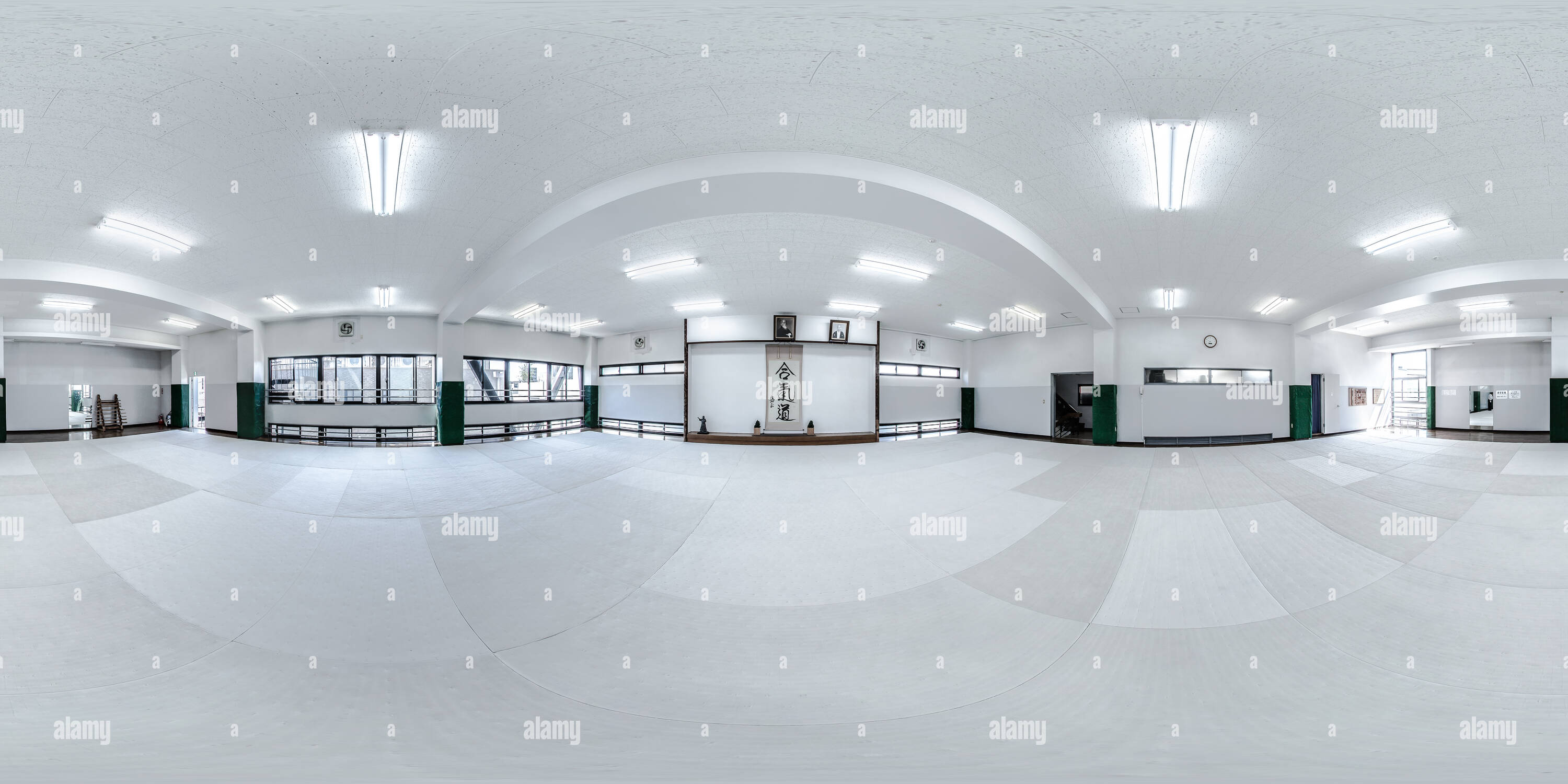 360° view of Main Dojo - Floor 3 - Aikido Hombu Dojo - Alamy