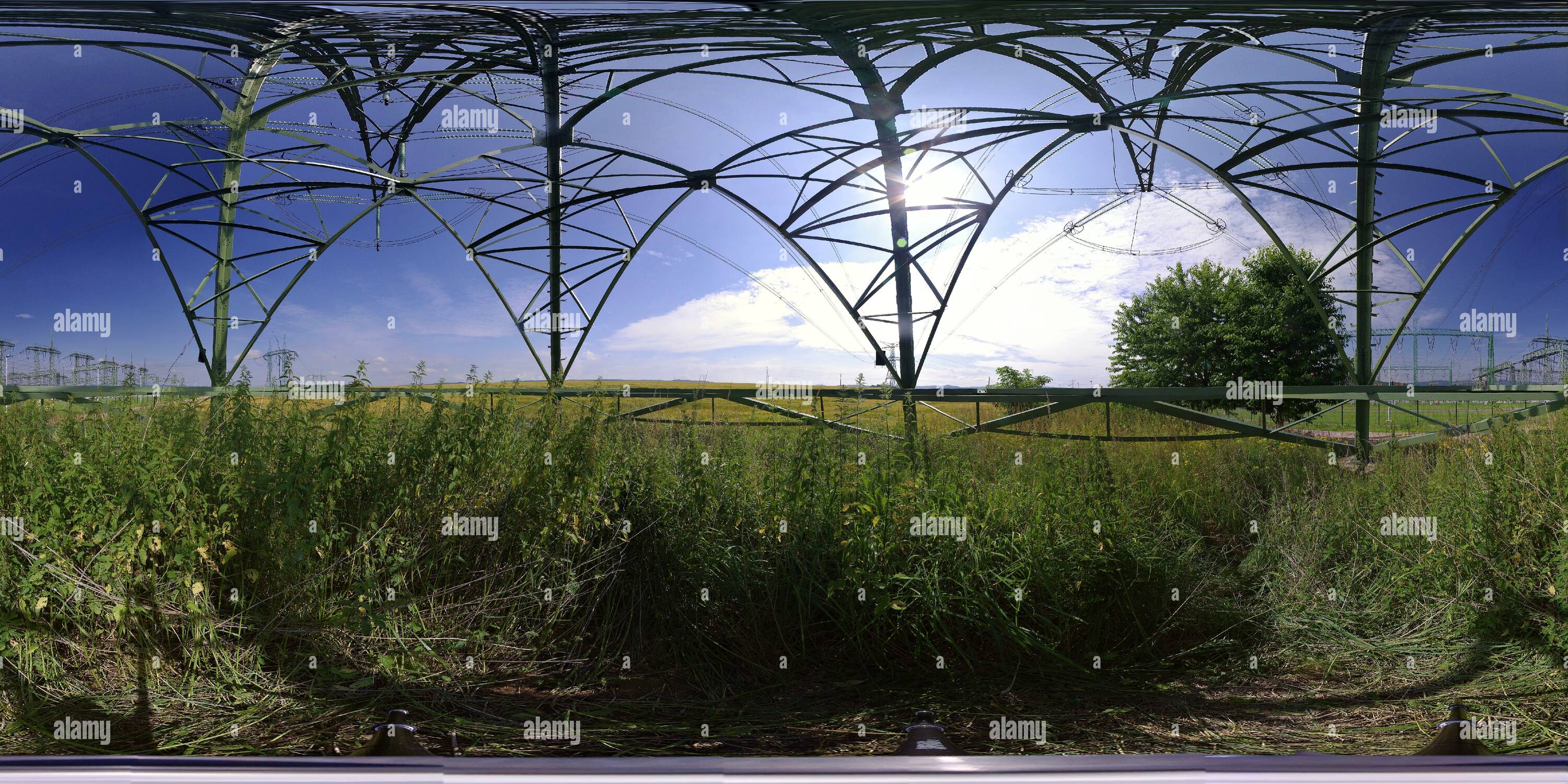 360° view of The ages of energy column - Alamy