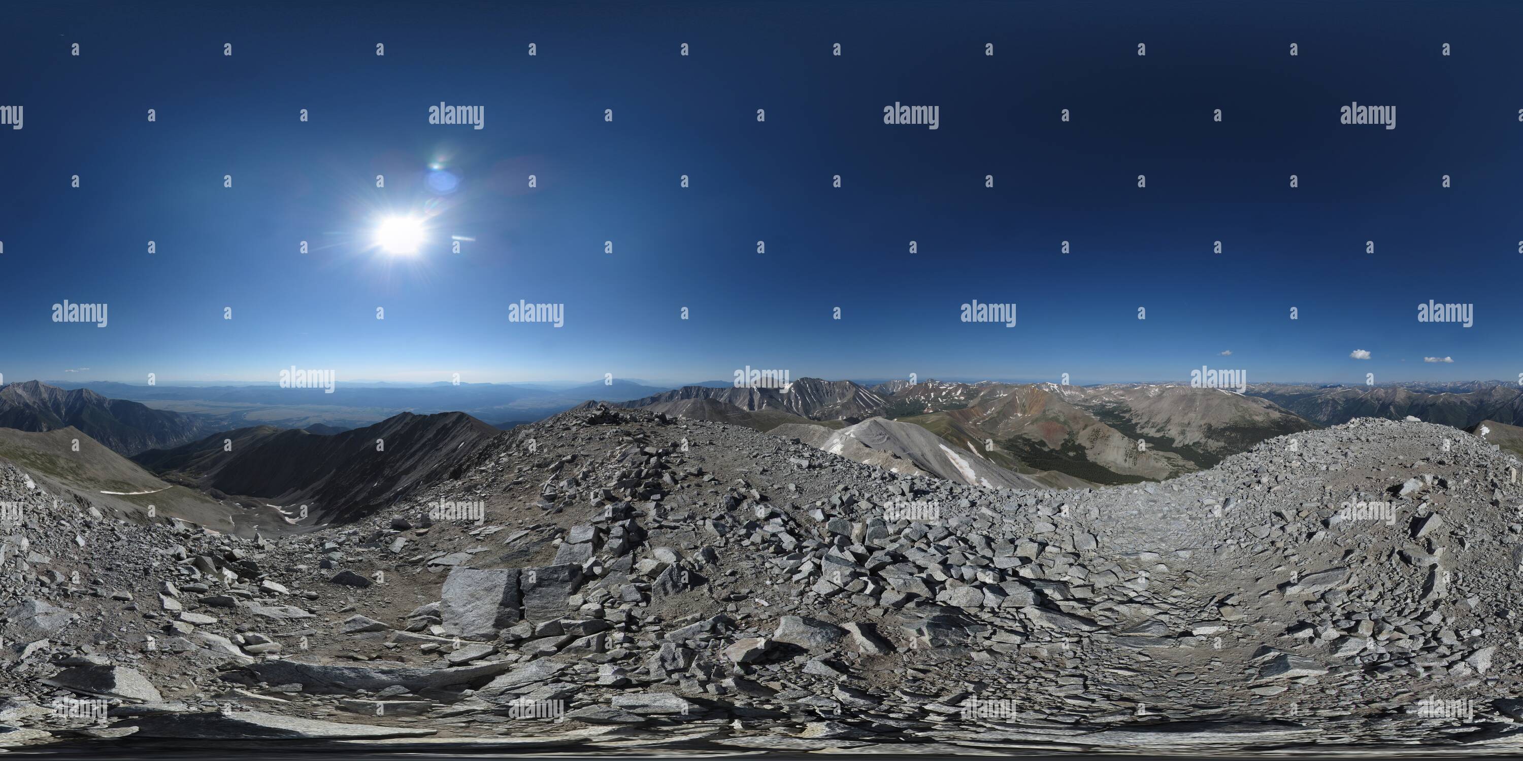 360° view of Mt. Antero (14269'/4349m) summit - Alamy