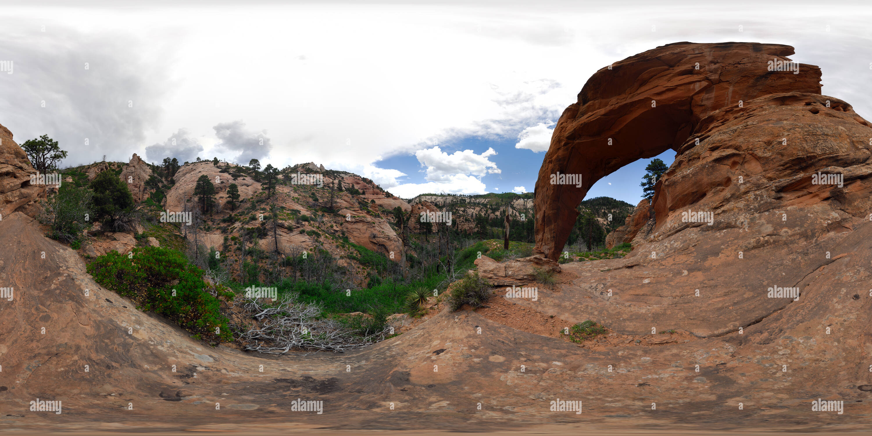 360° view of Causeway Deep Canyon Arch, north, Utah, USA - Alamy