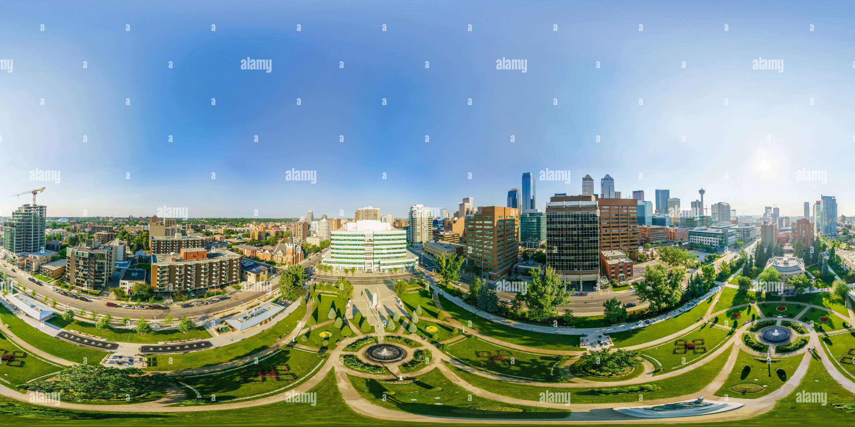 360° view of Central Memorial Park in Calgary - Alamy