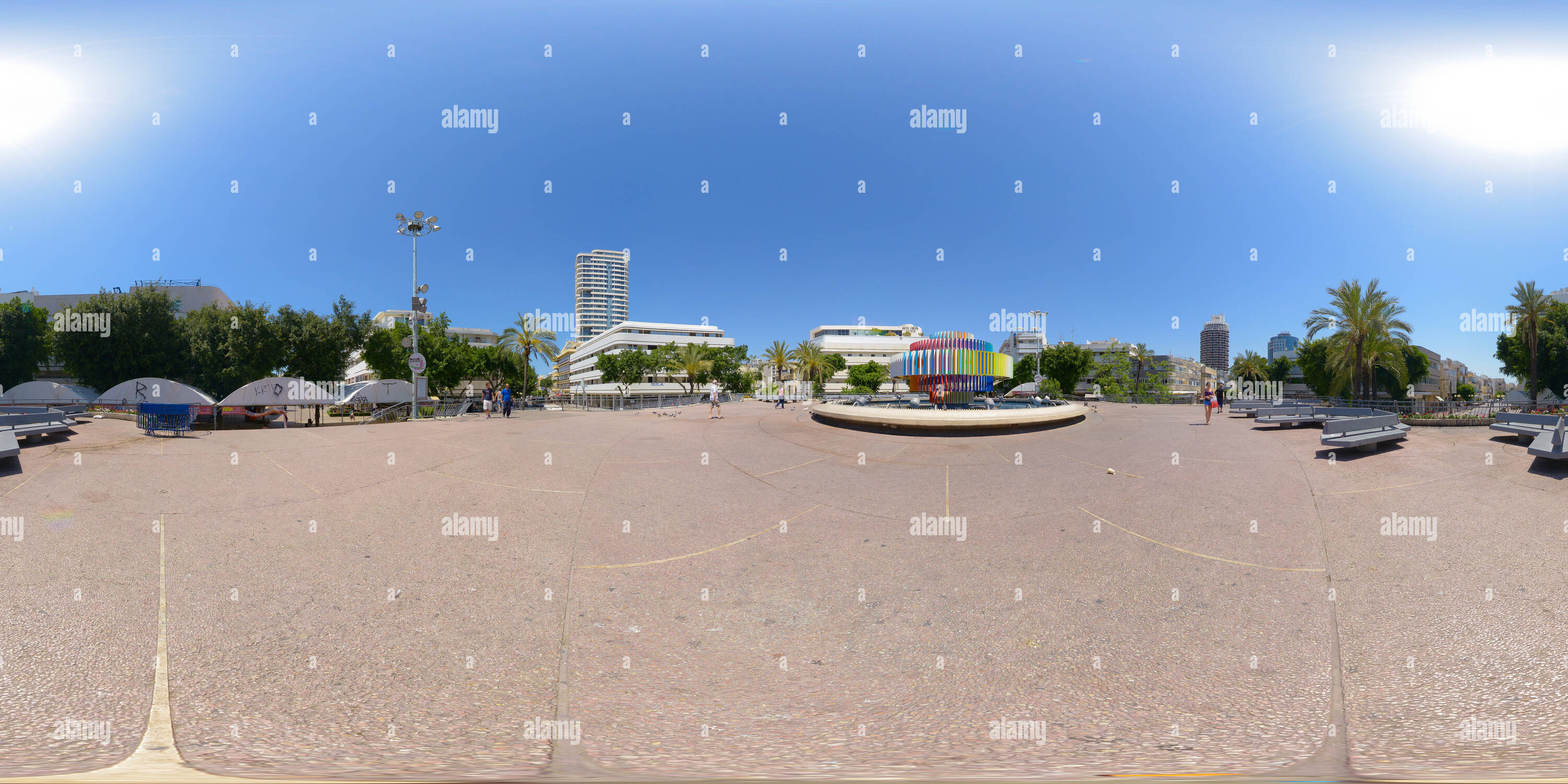 360° view of Dizengoff Square Tel Aviv - Alamy
