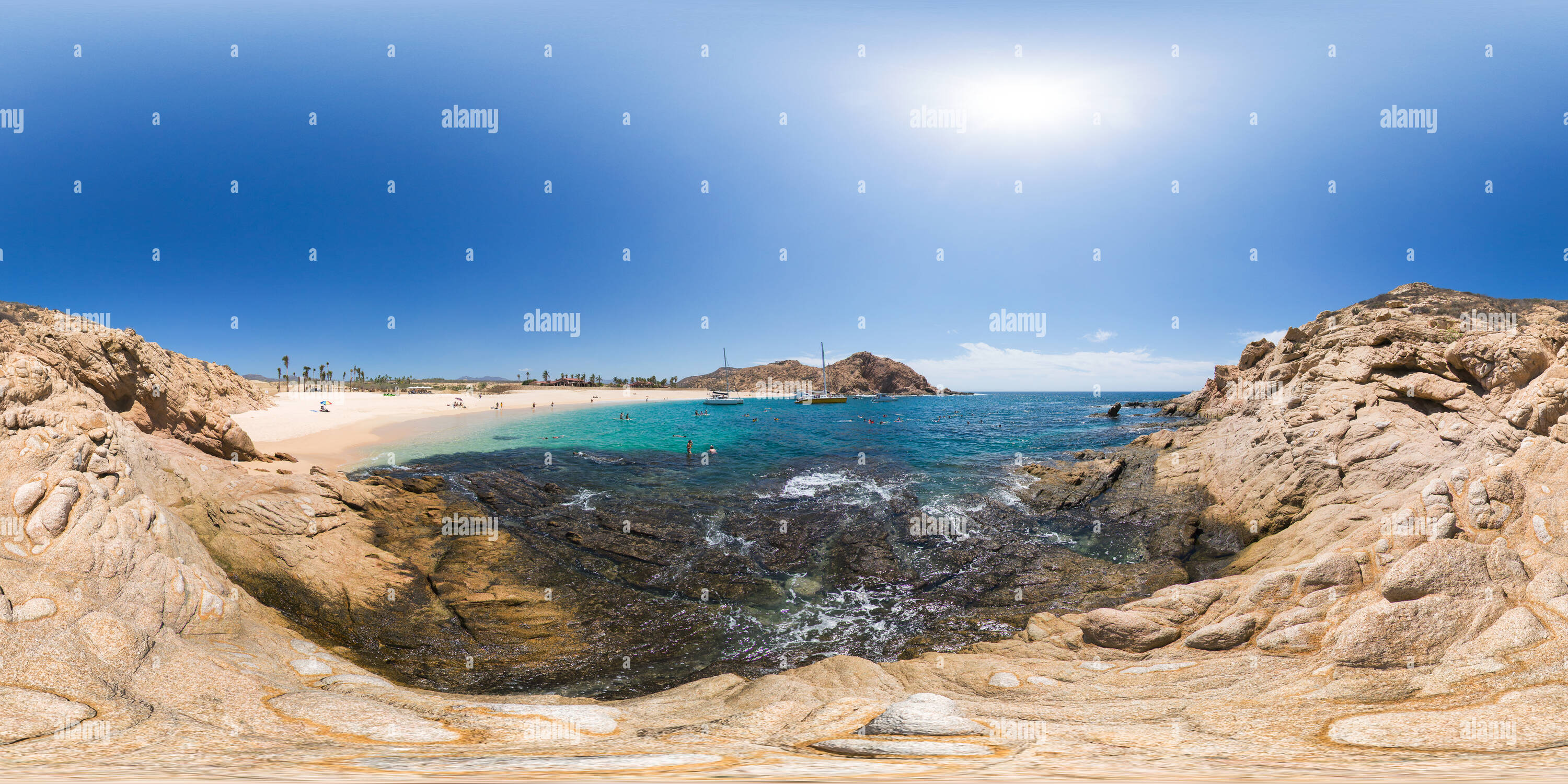 360° view of Santa María Beach - Alamy