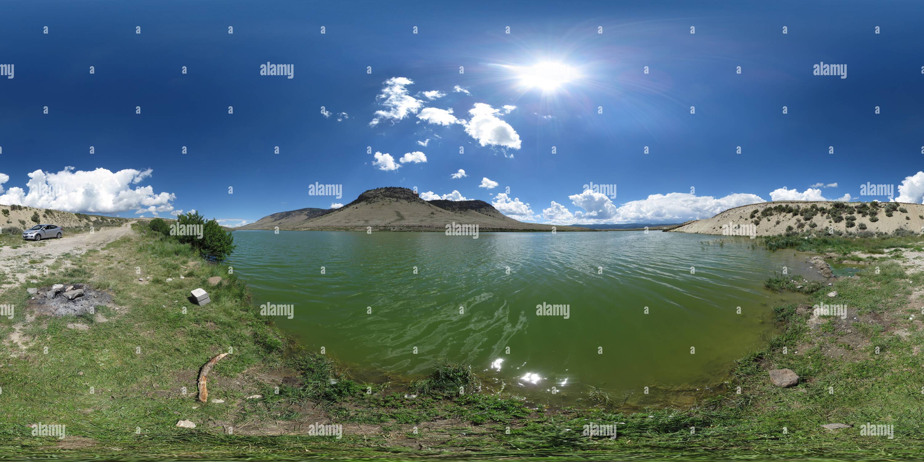 360° view of Upper Dome Lake - Alamy
