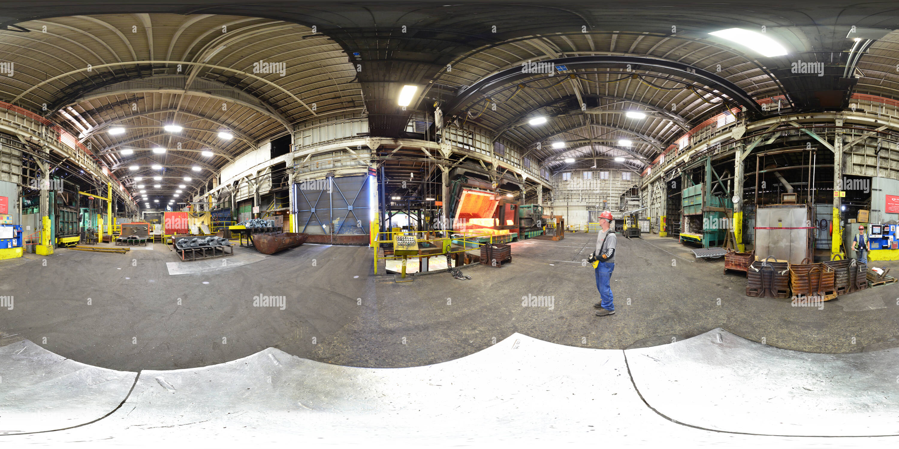 360° view of ESCO Main Plant Upper Finishing Area Quench Load - Alamy