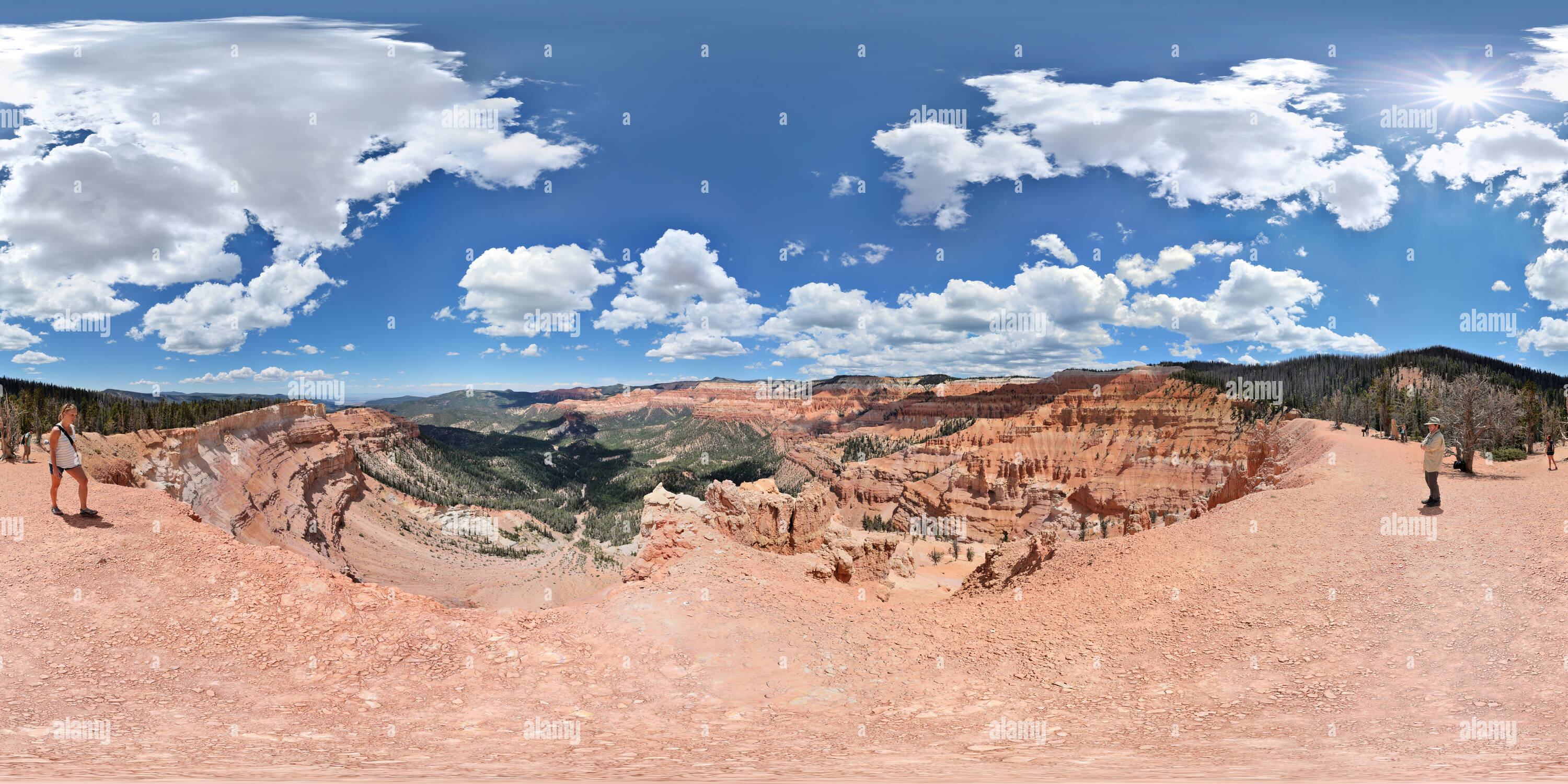 360° view of Ramparts Overlook, Cedar Breaks National Monument, Utah ...