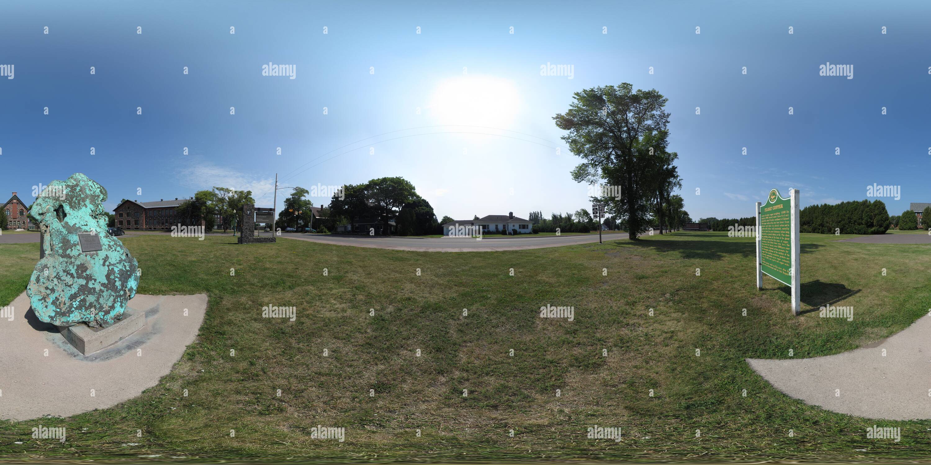 360° view of Lake Superior float copper (9,392 lb - Alamy