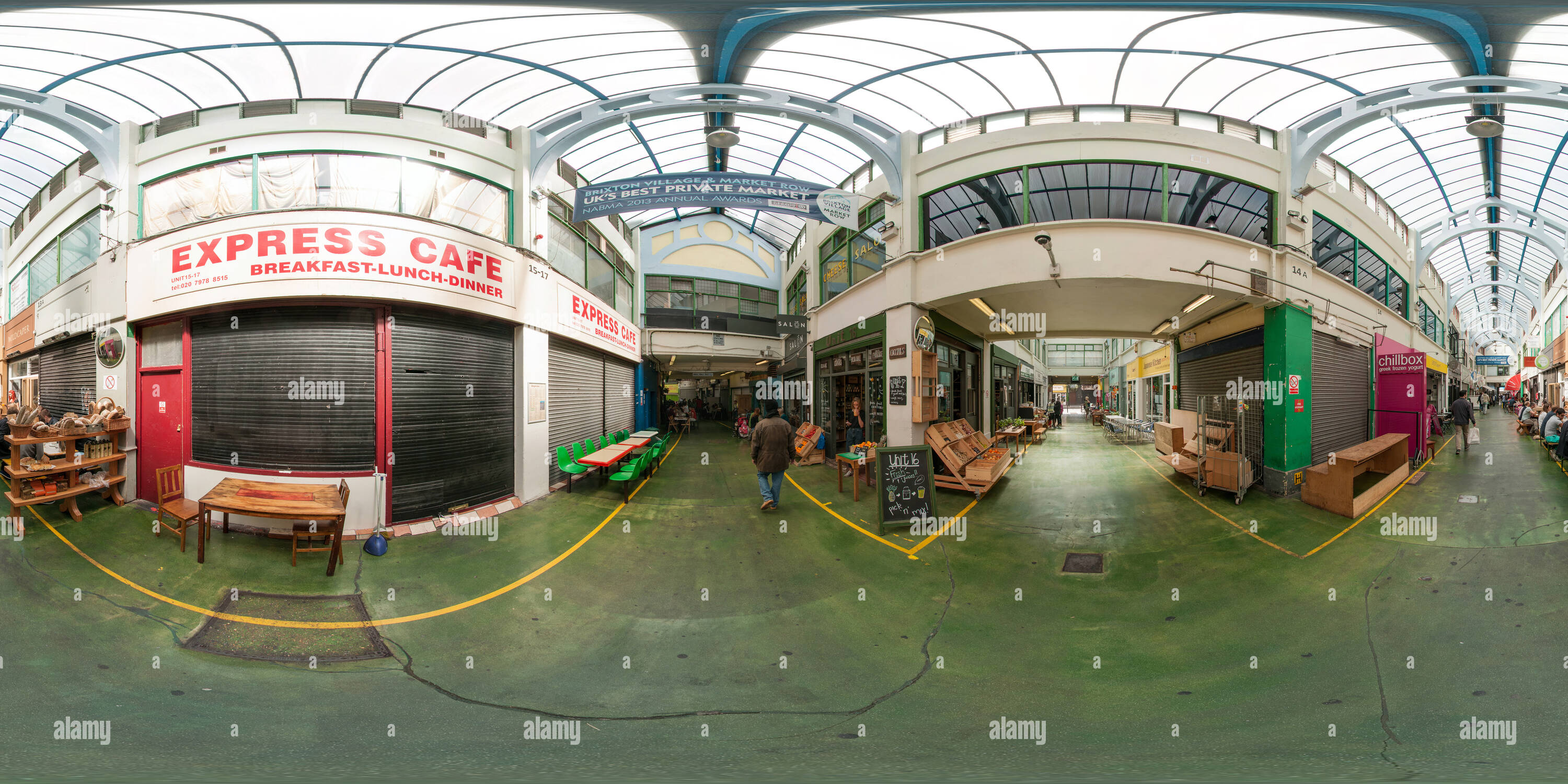 360° view of Market Row, Brixton, London - Alamy