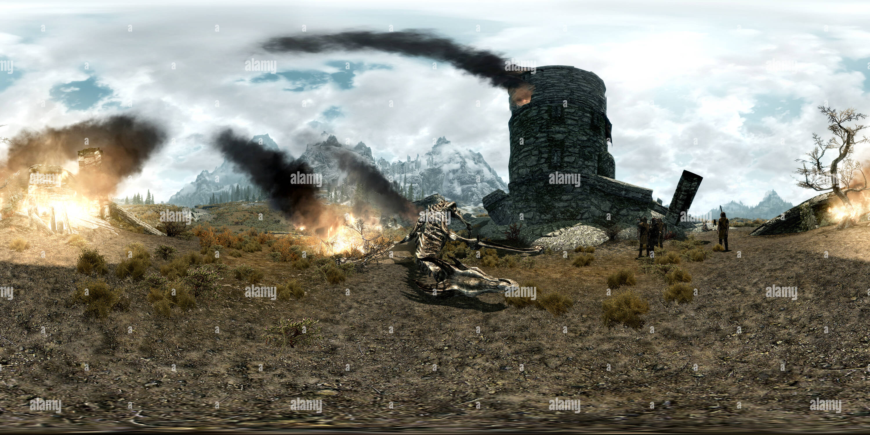 360° view of Western Watchtower, First Dragon - The Elder Scrolls V ...