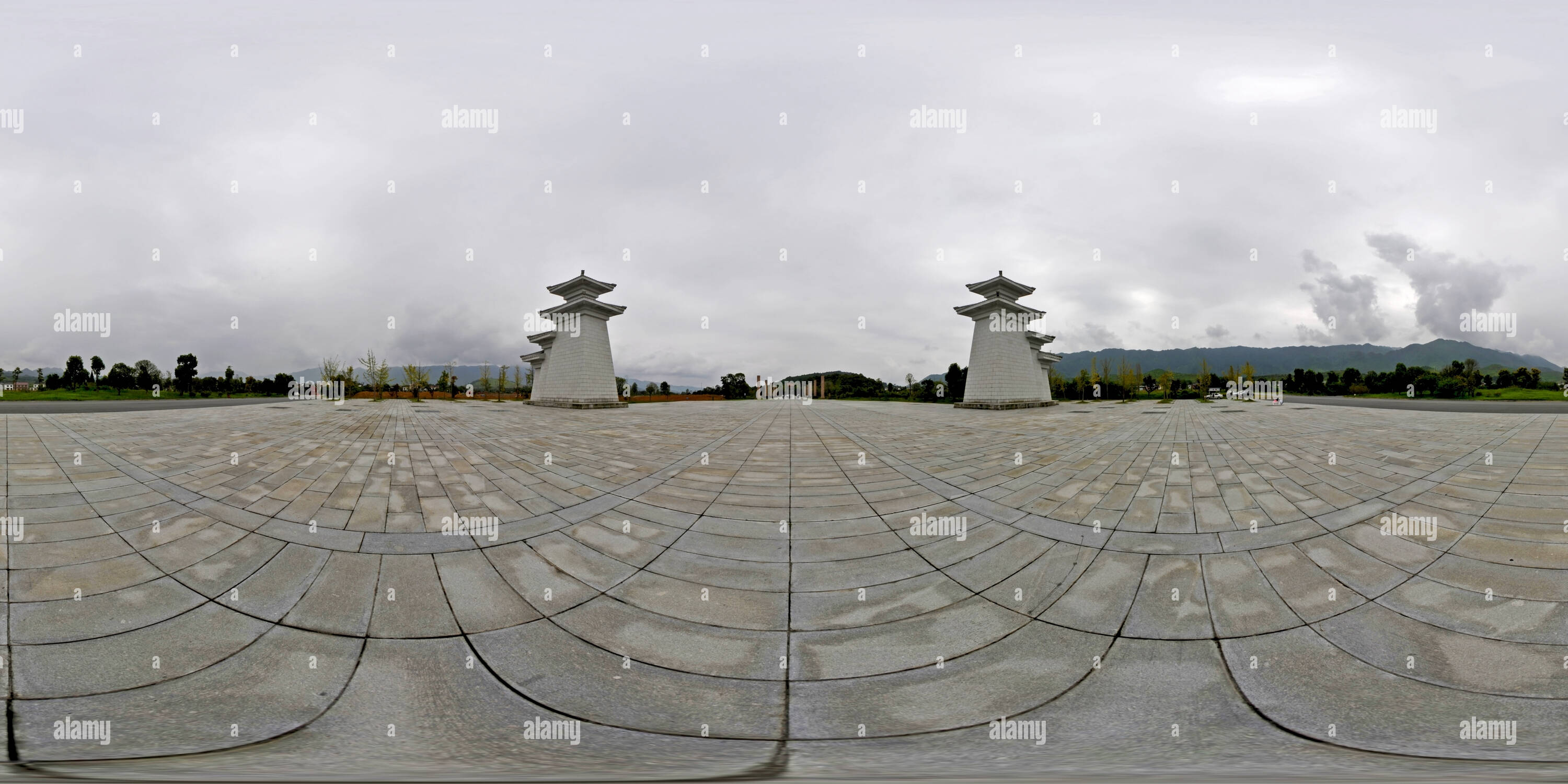 360° view of Shenque Door (394) 阙门 - Alamy