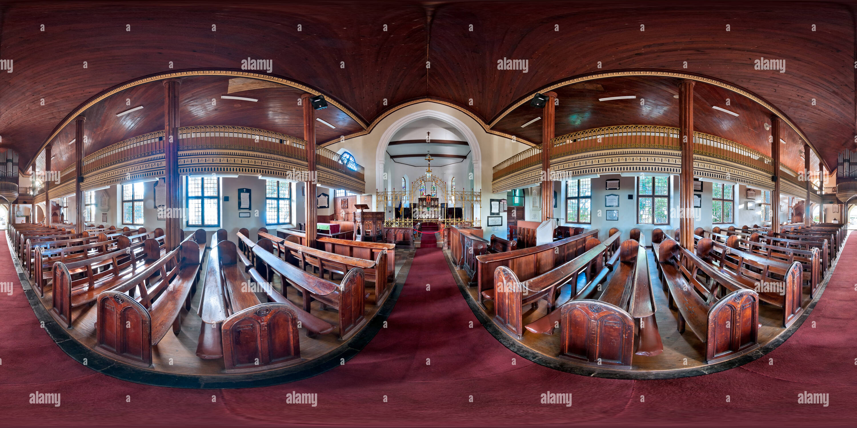 360° view of St. John Parish Church - interior - Alamy