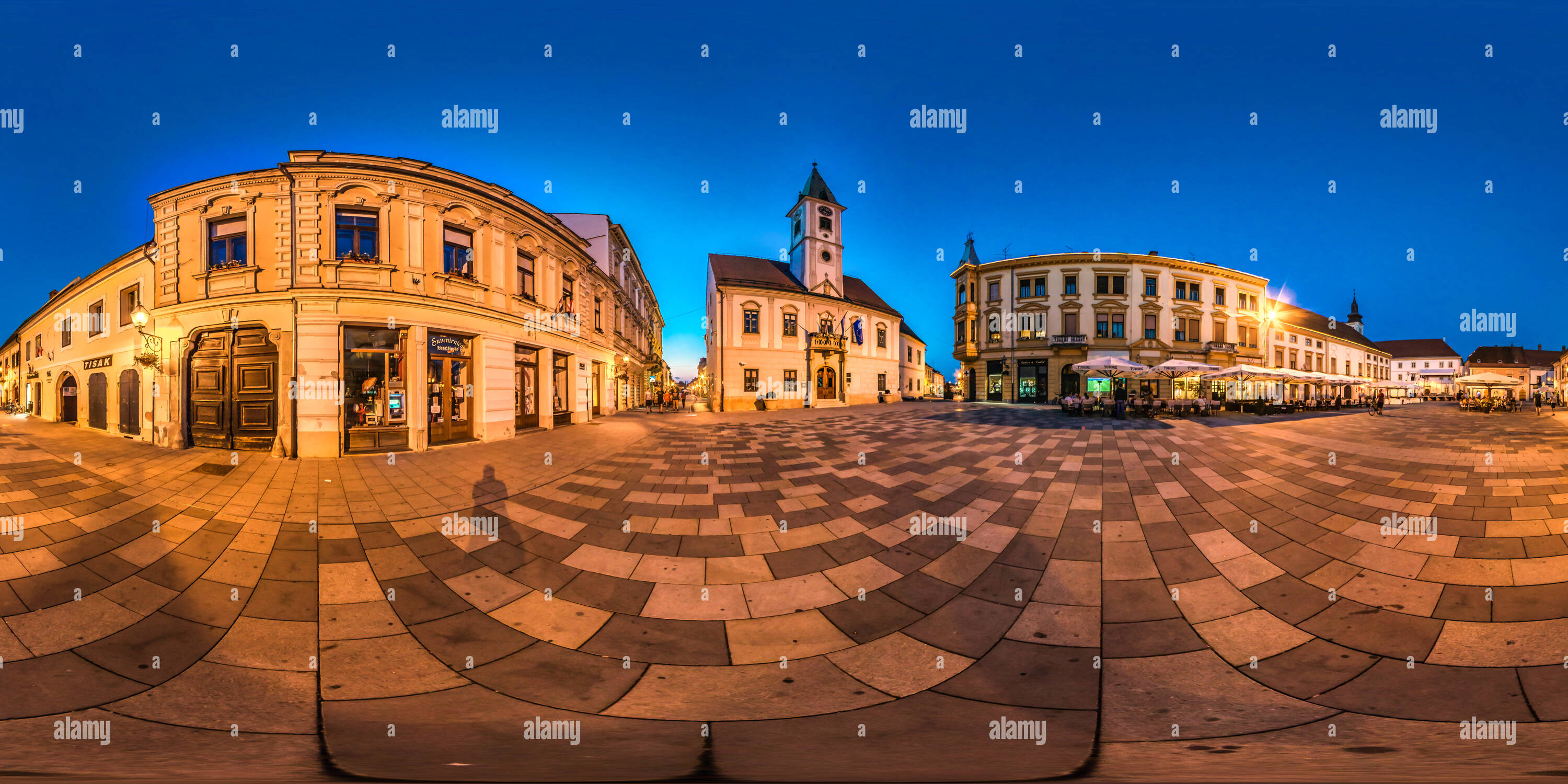 360° view of City hall of Varaždin - Alamy