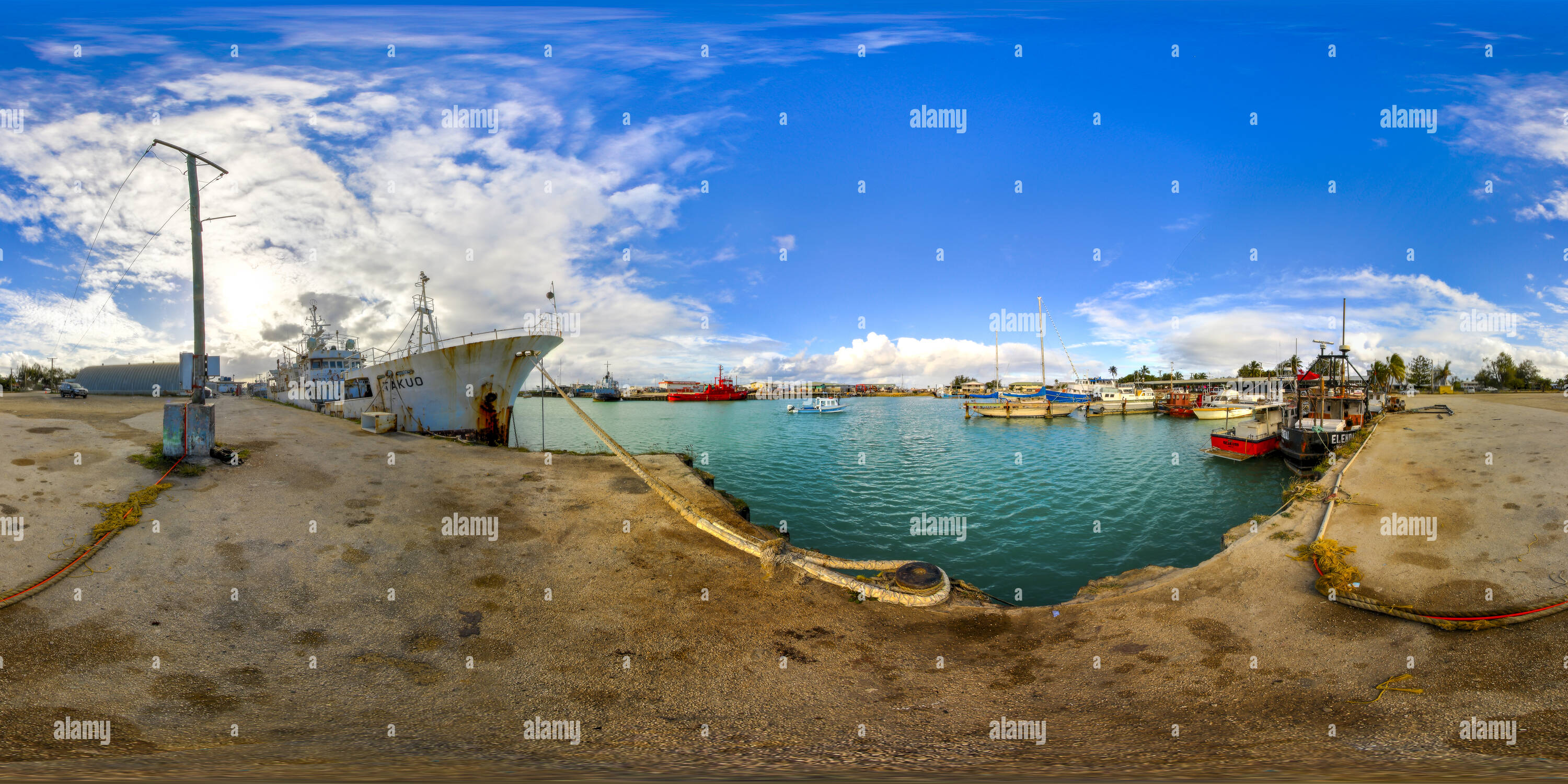 360° view of On the wharf in Nuku'alofa, Kingdom of Tonga - Alamy