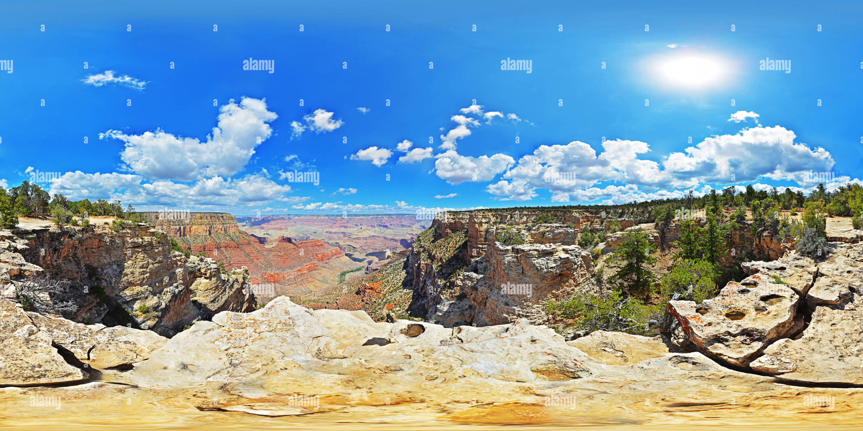 360° view of Grand Canyon Rim Trail, Amazing view - Alamy