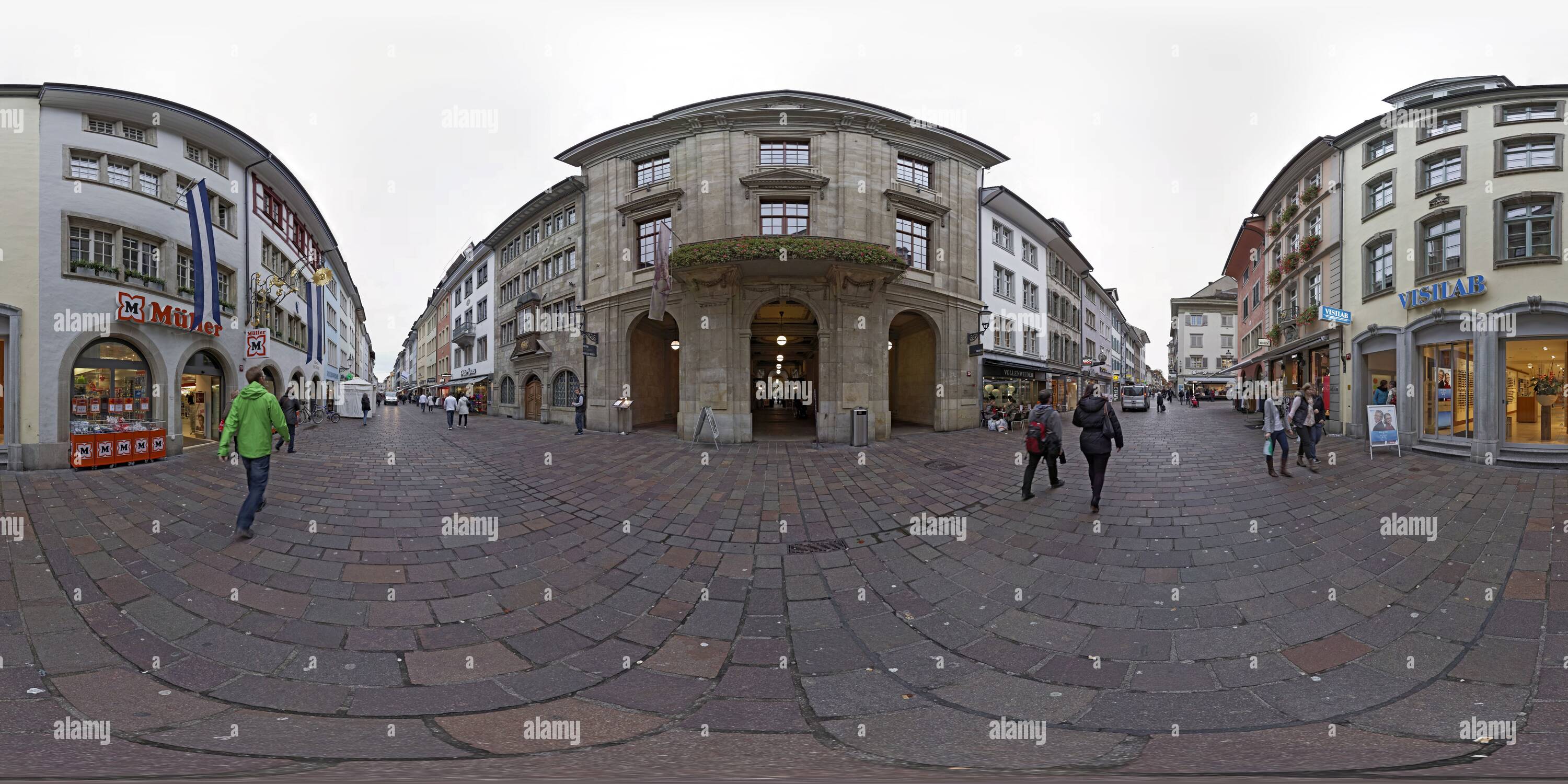360° view of Winterthur, Town Hall - Alamy