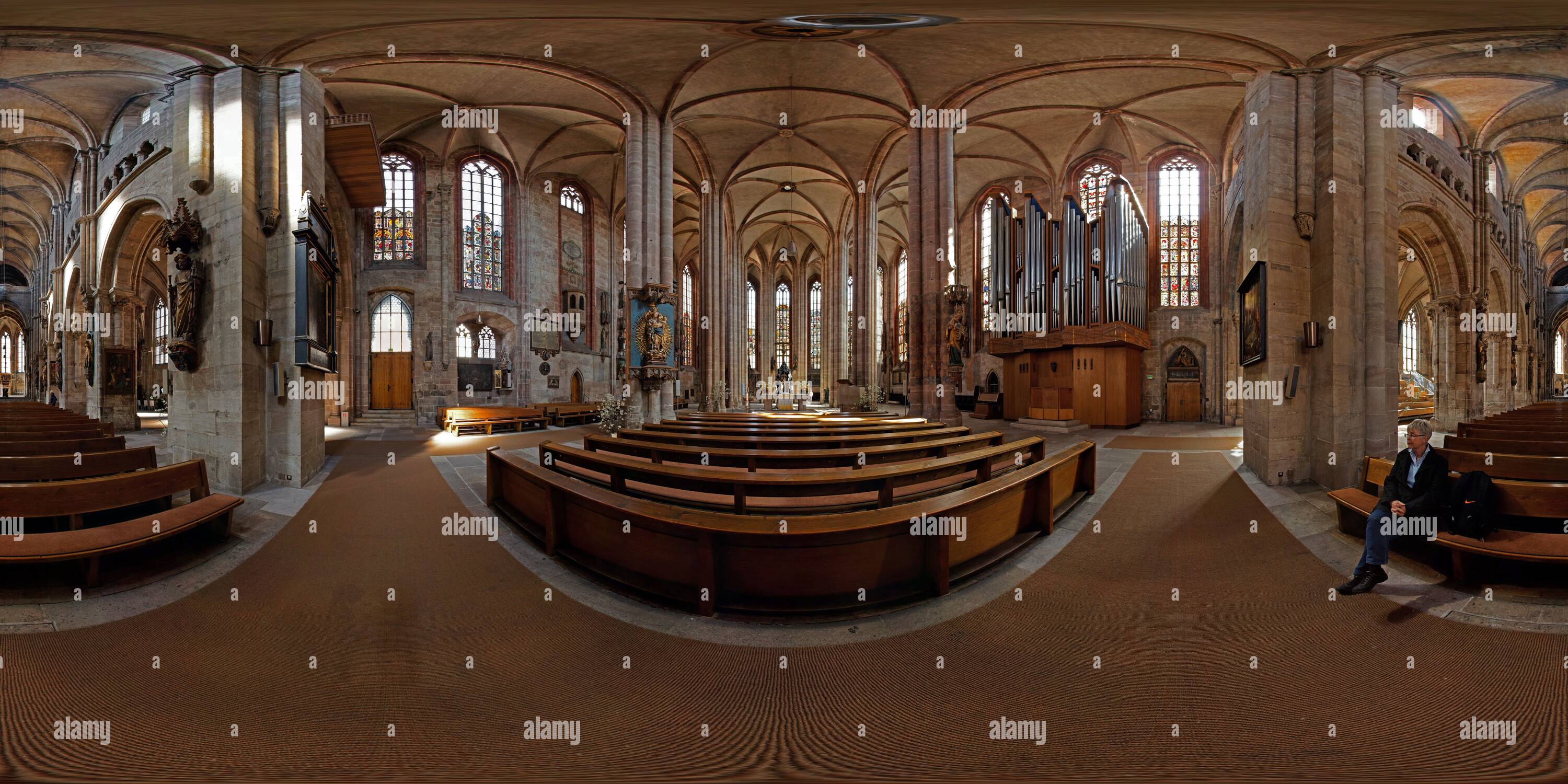 360° view of St. Sebald, Interior, Nürnberg - Alamy