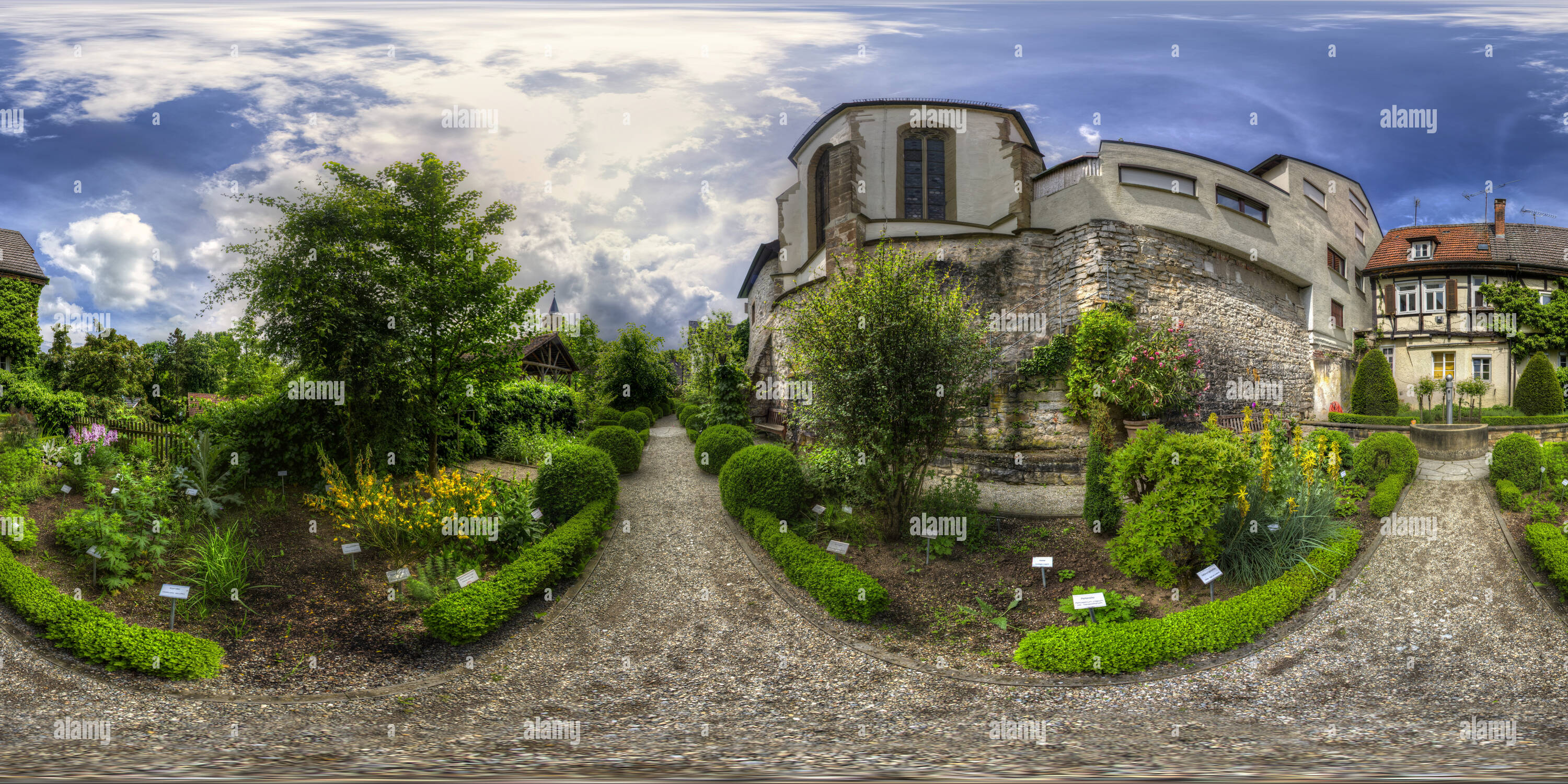 360° view of Waiblingen, Deutschland, Altstadt - Alamy
