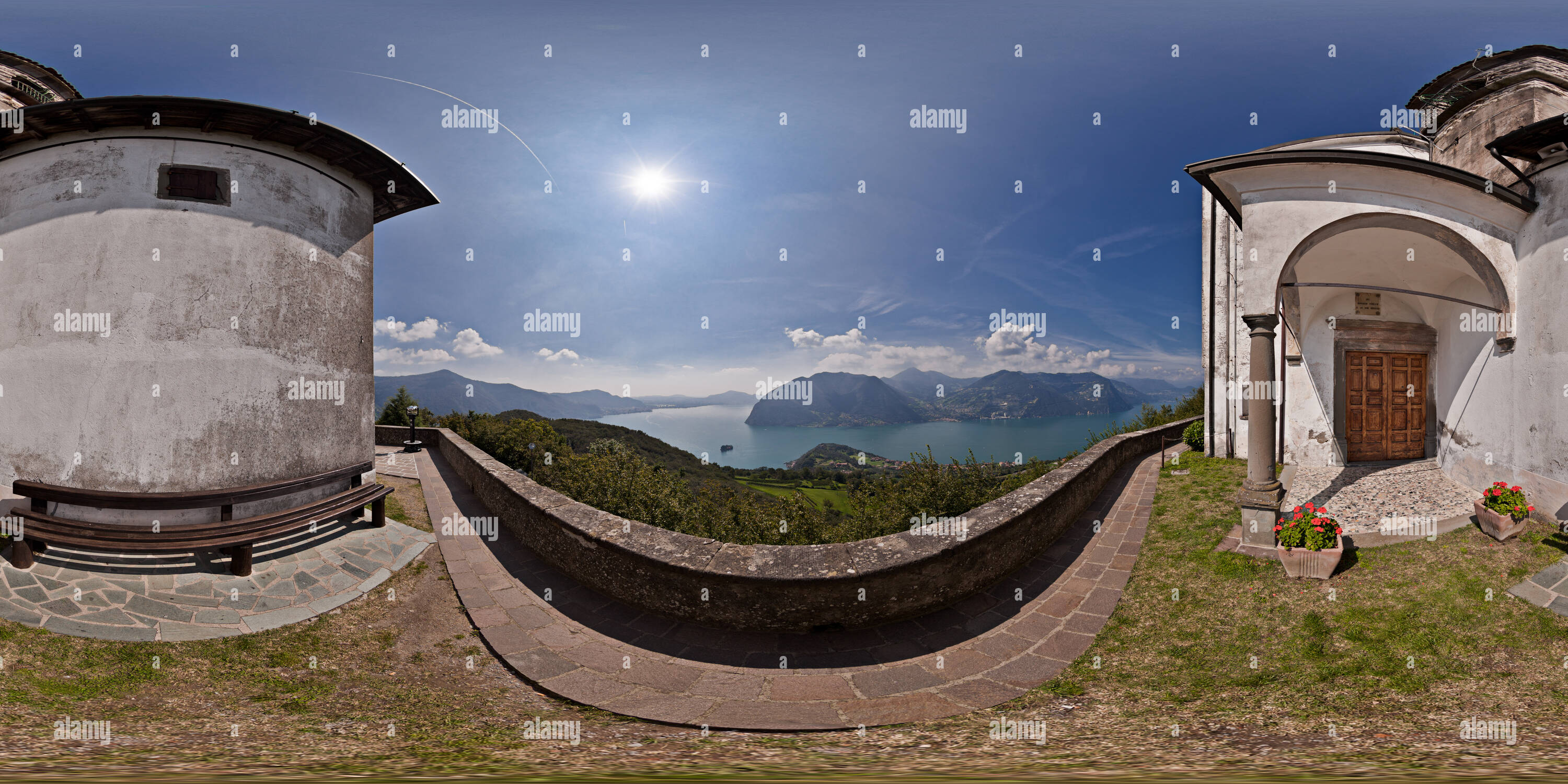 360° view of Santuario della Madonna della Ceriola - Alamy