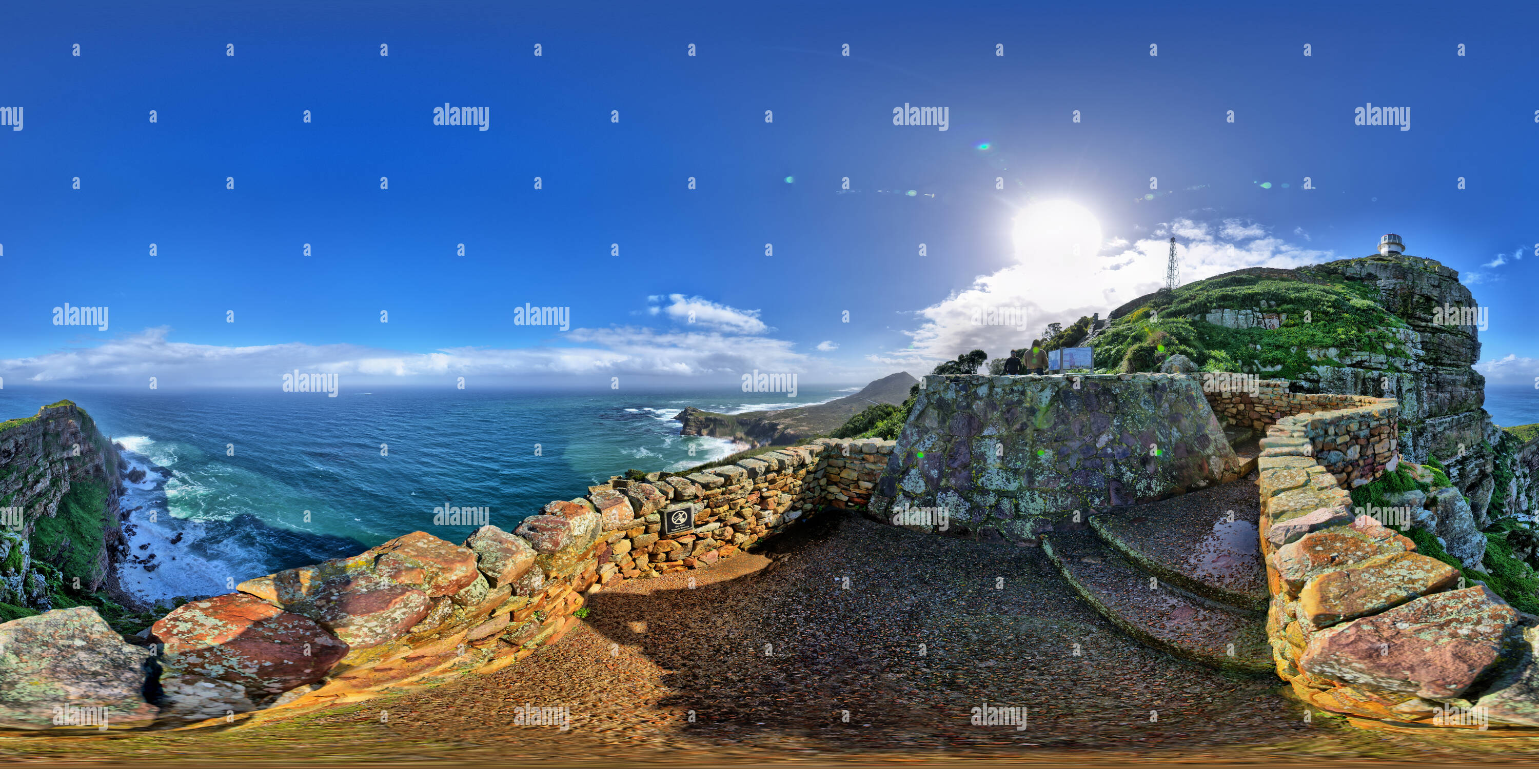 360° view of Cape Point Lighthouse 2 - Alamy