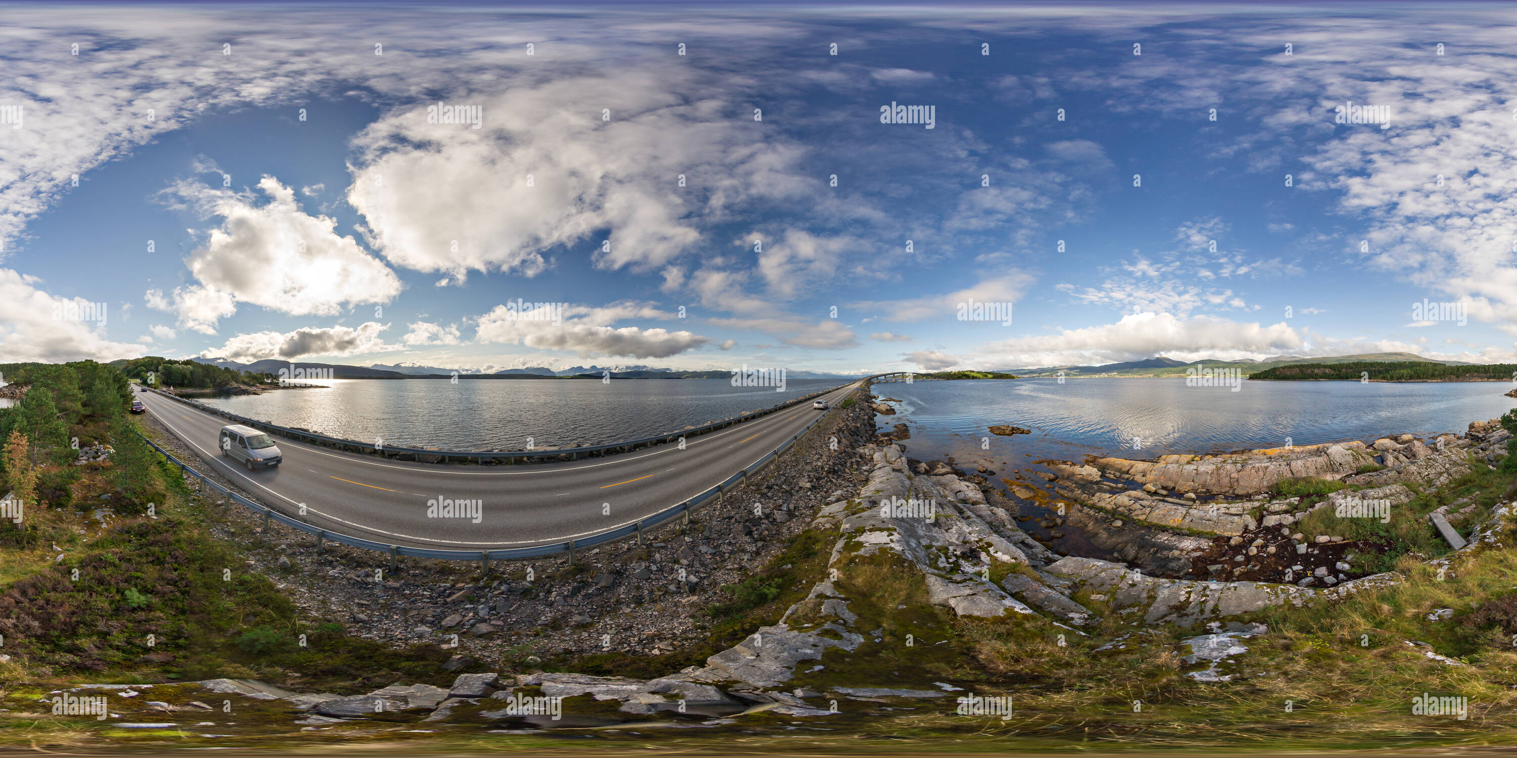 360° view of Atlantic ocean (27 - Alamy