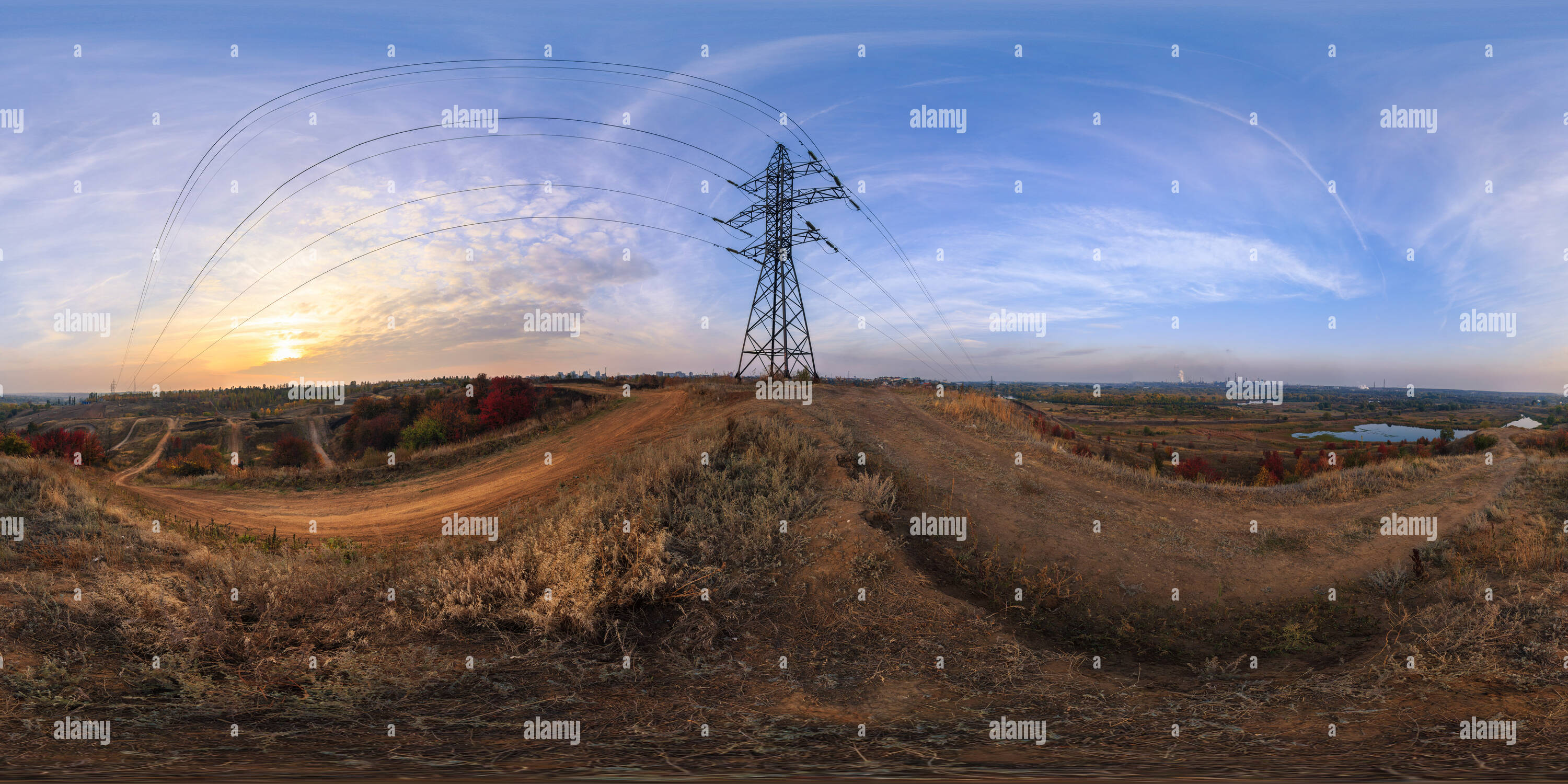 360° view of Lipetsk - Raion Oktybrskogo mosta - Alamy