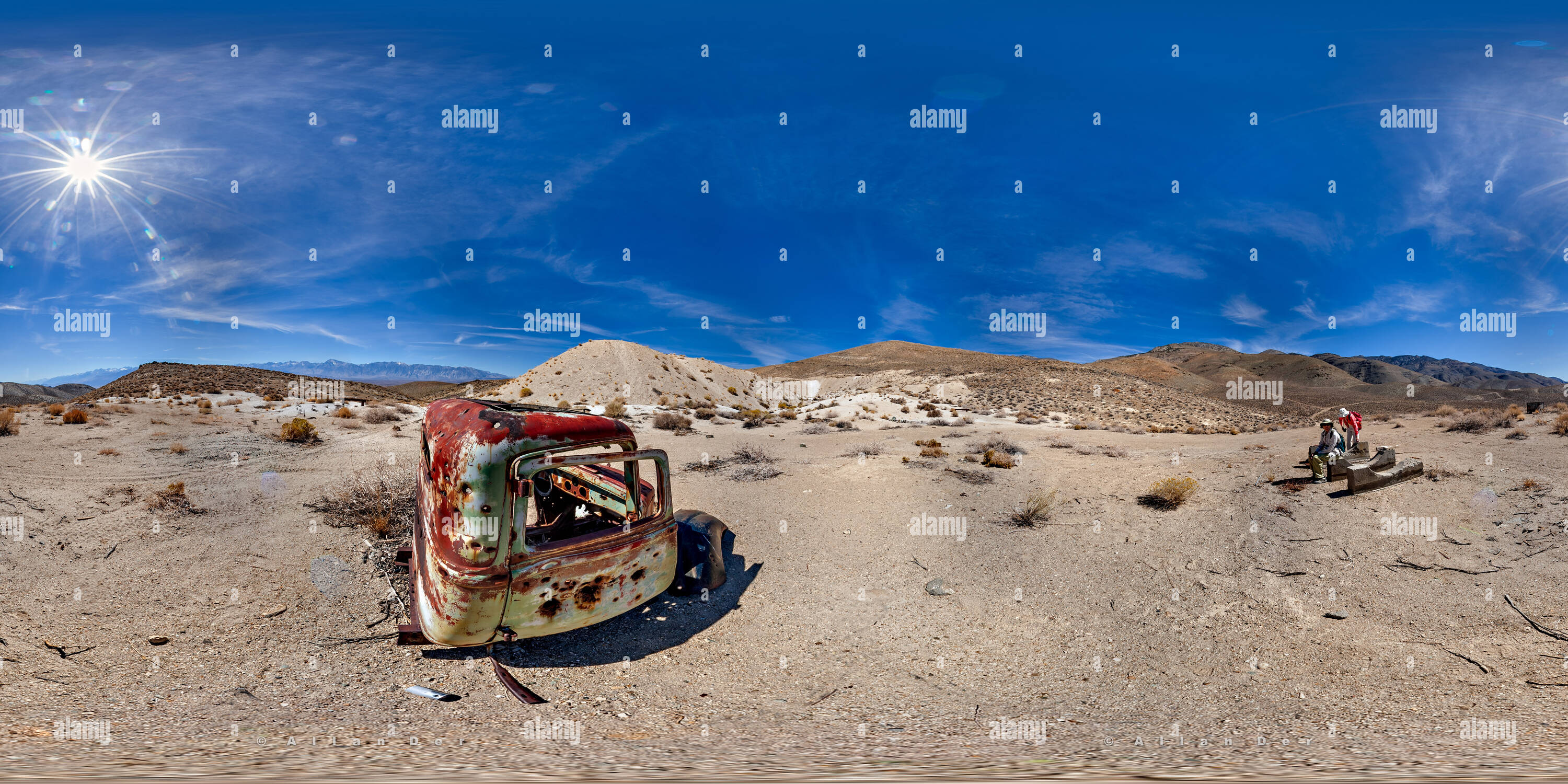 360° view of Hidecker Pumice Mine, Gunter Canyon, White Mountain - Alamy