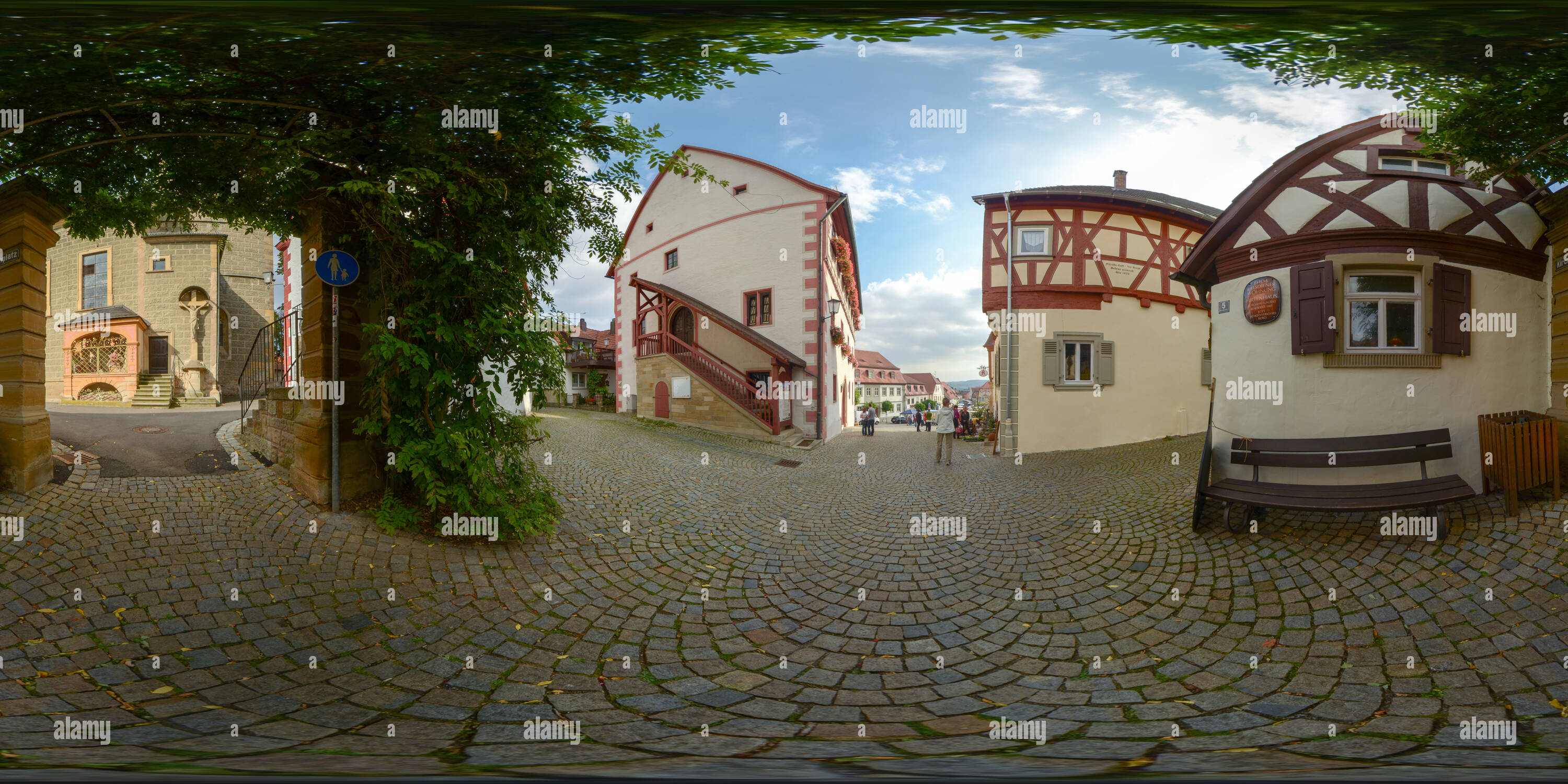 360° view of Kirchplatz in Zeil am Main - Alamy