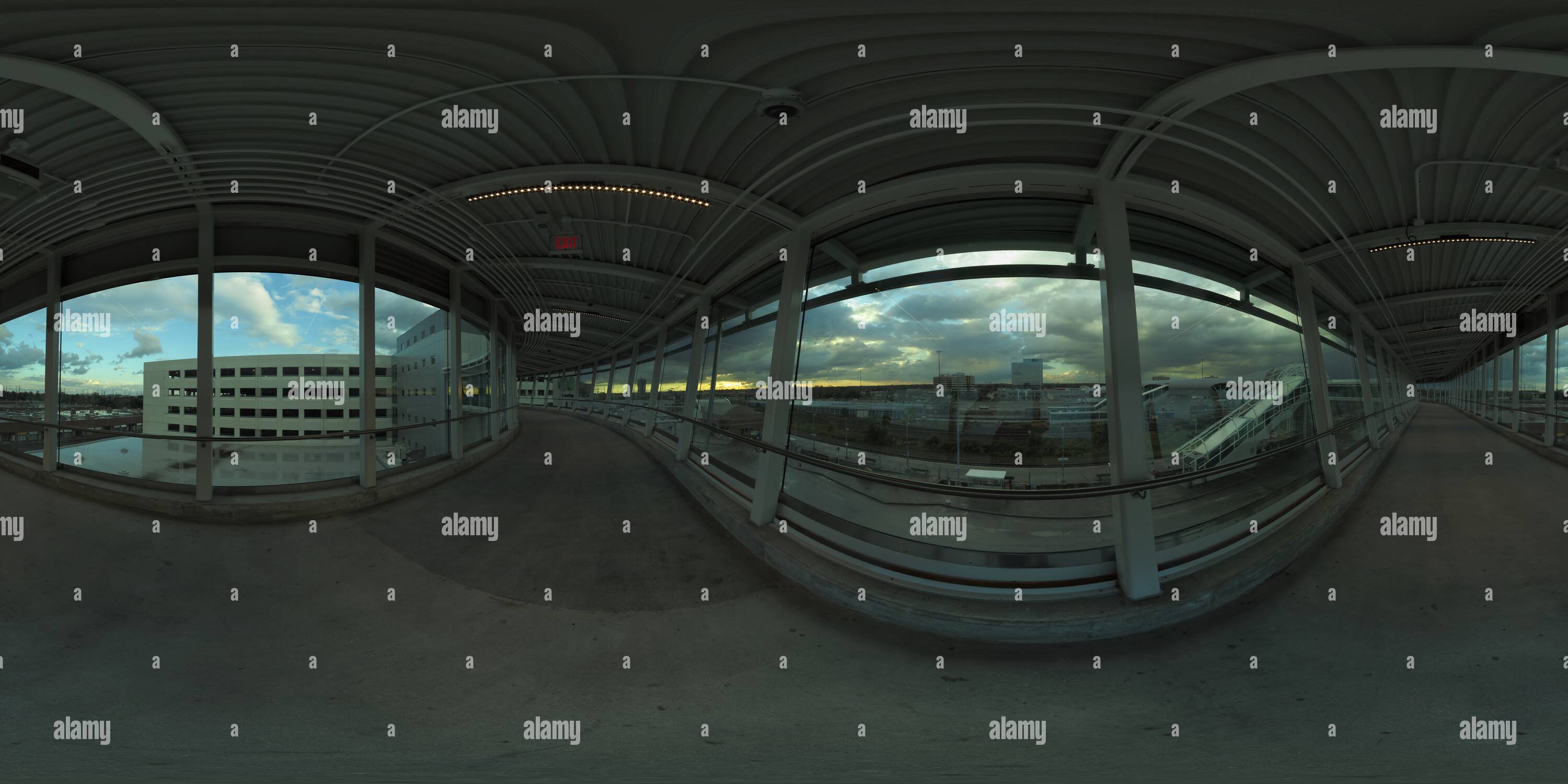 360° view of Rainy Sunset at Pickering Station - Alamy