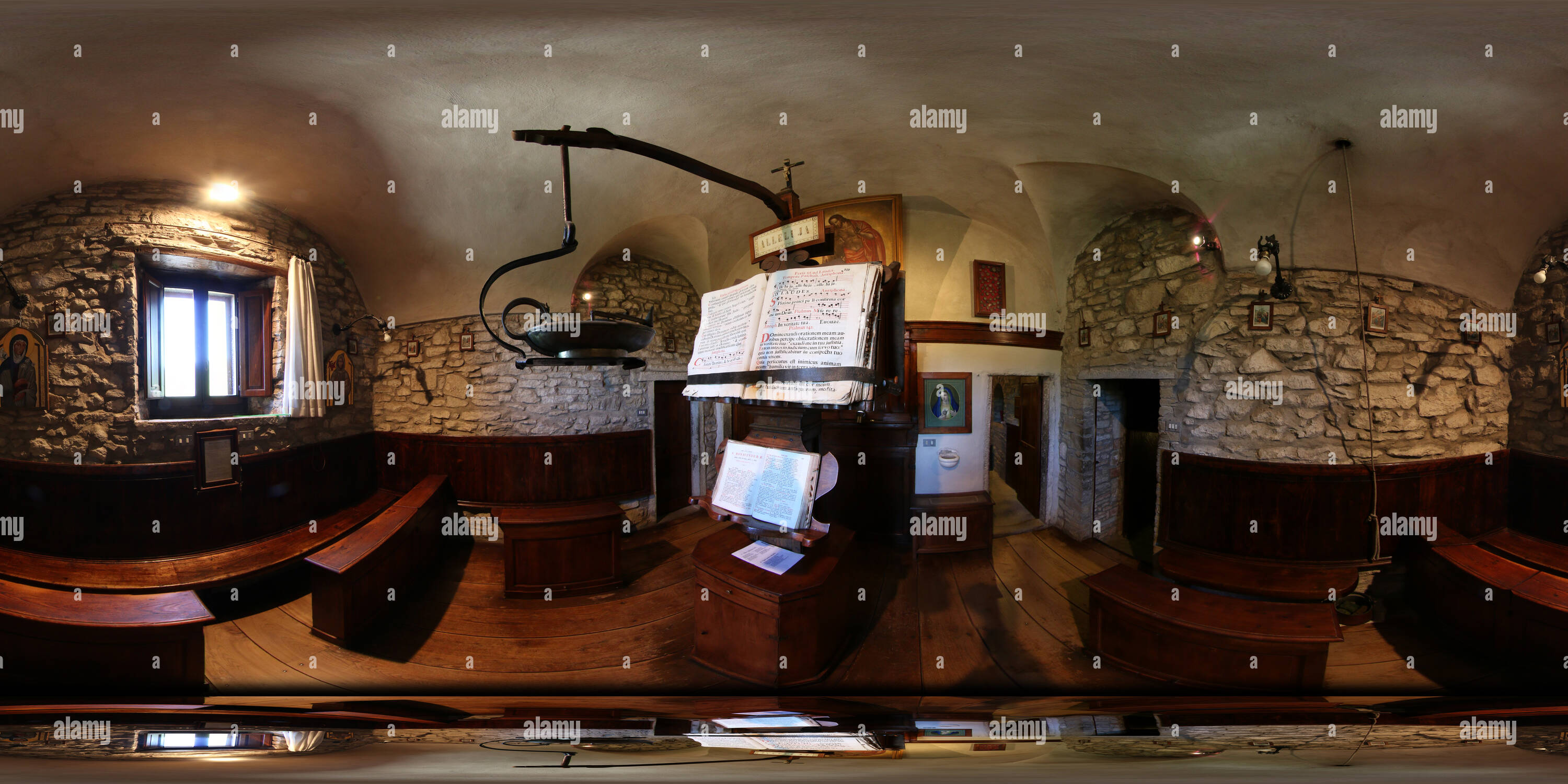360° view of Monastery Monte Casale - Alamy