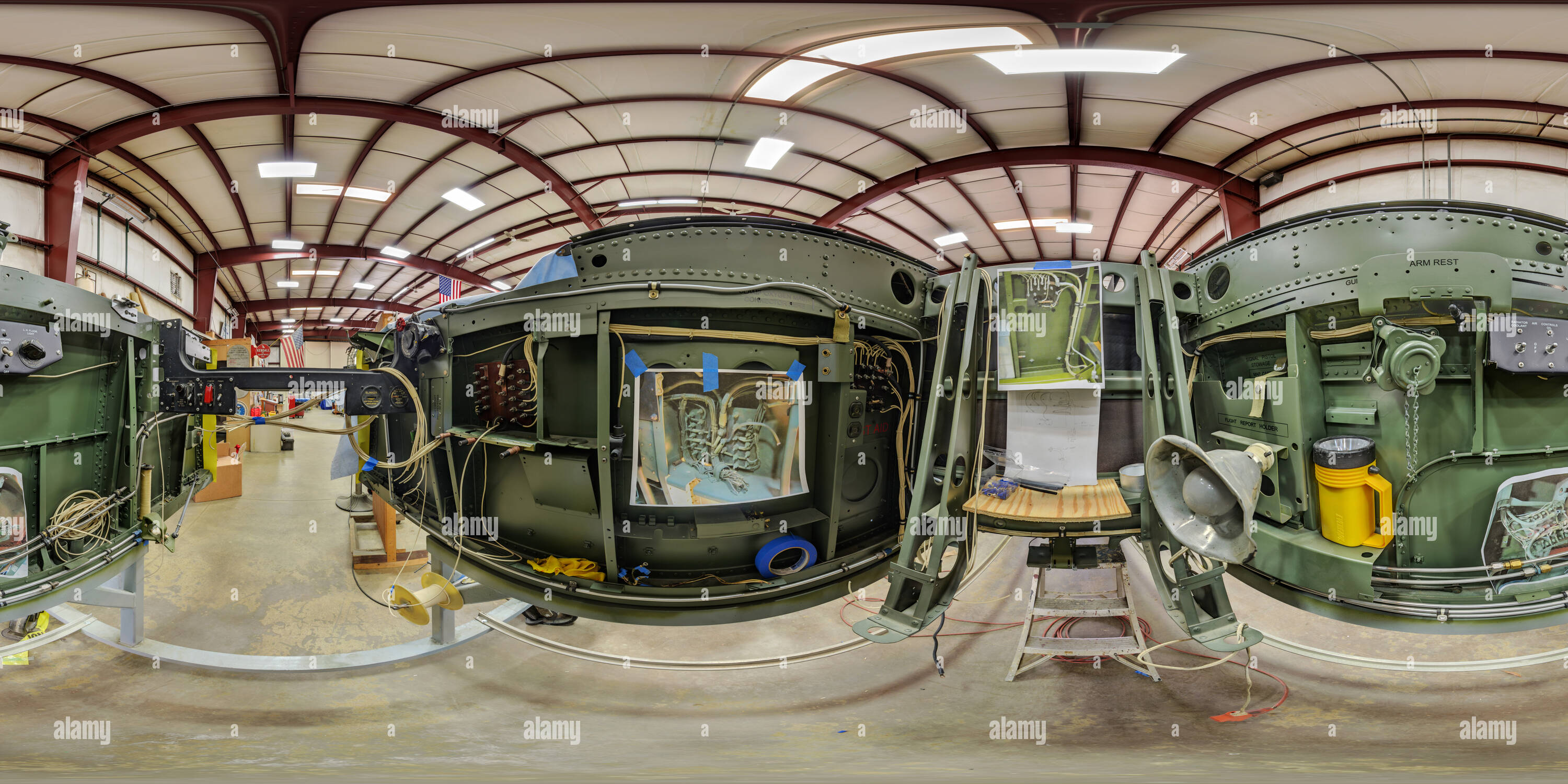 360° view of Anson Johnson P-51D Racer Cockpit Restoration - Alamy