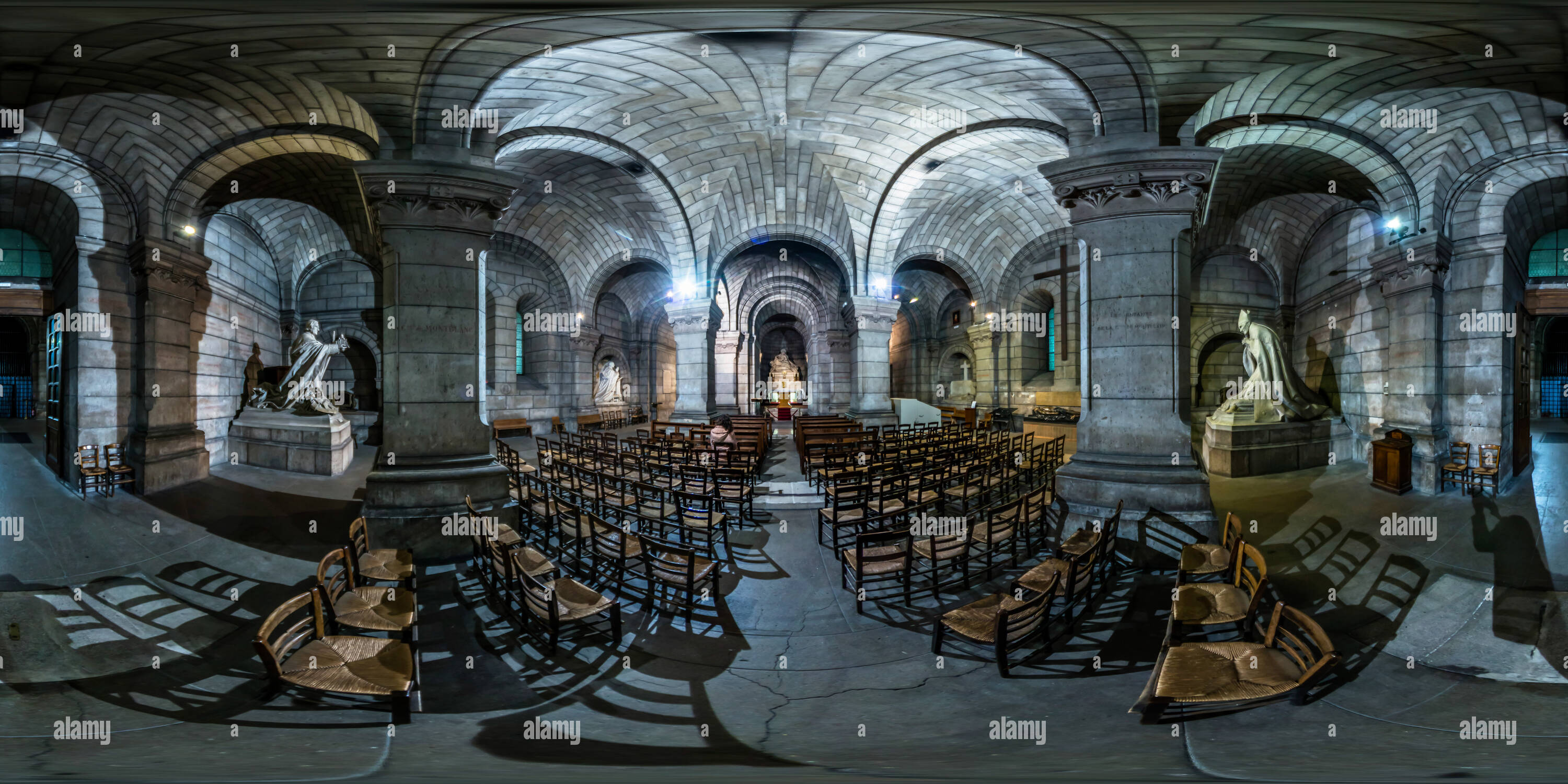 360° view of The Crypt - Sacré-Coeur de Montmartre - Alamy