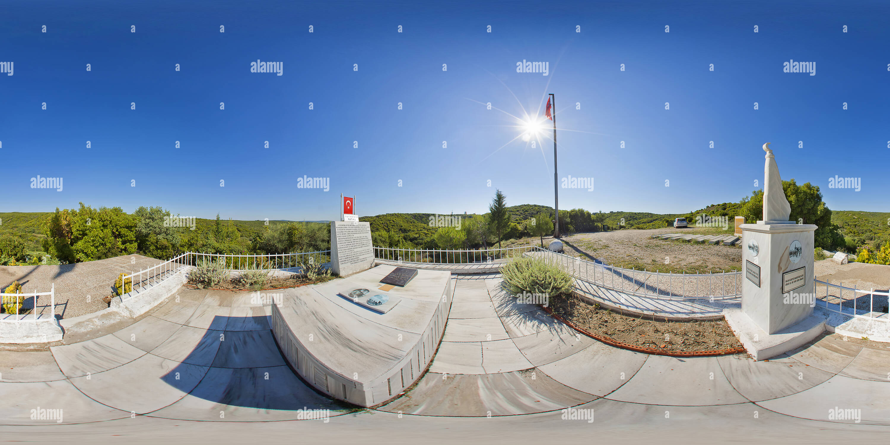 360° view of Yarbay Hüseyin Avni Şehitliği - Alamy