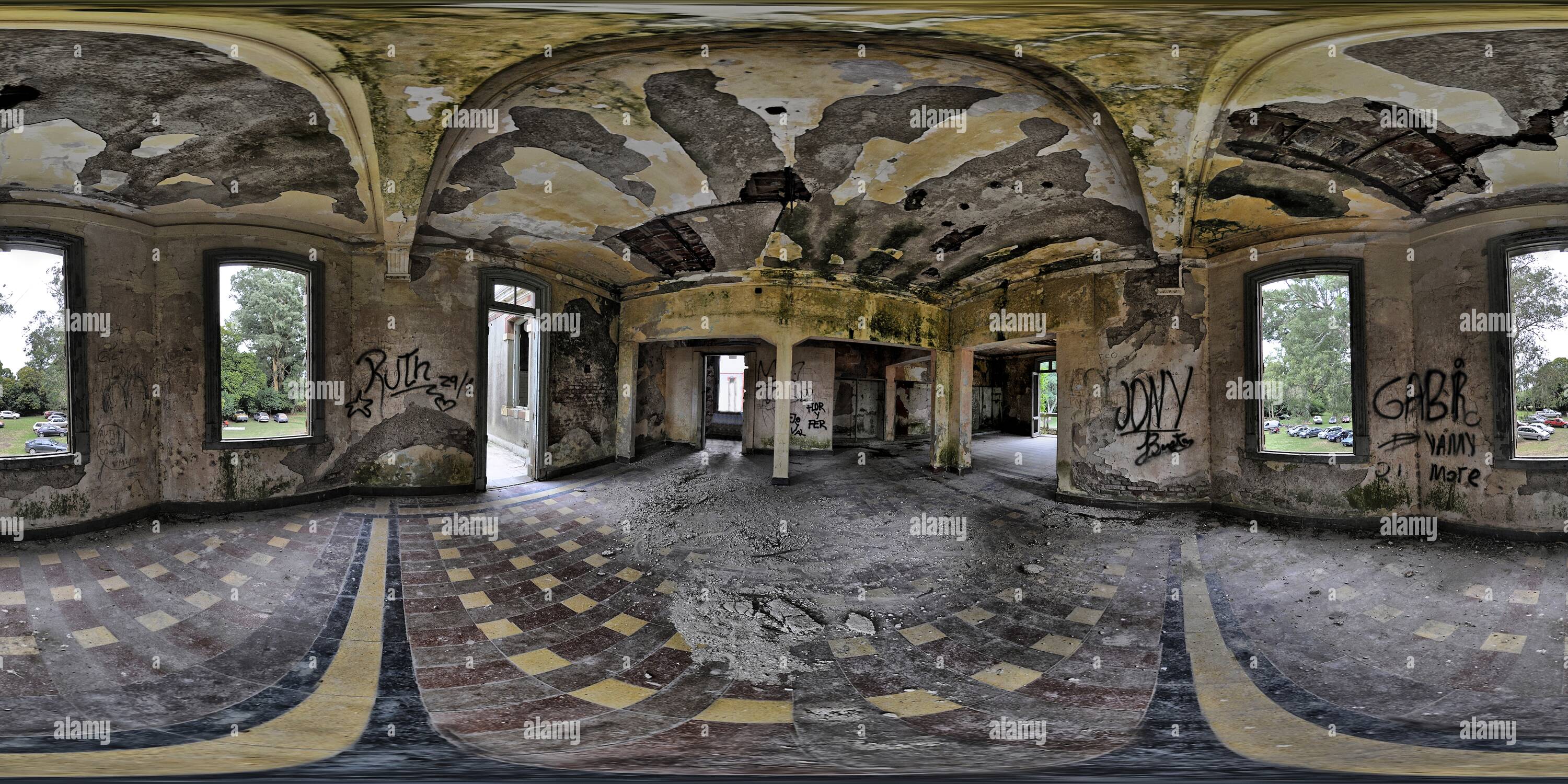 360° view of Castle San Francisco Second floor Salon - Alamy