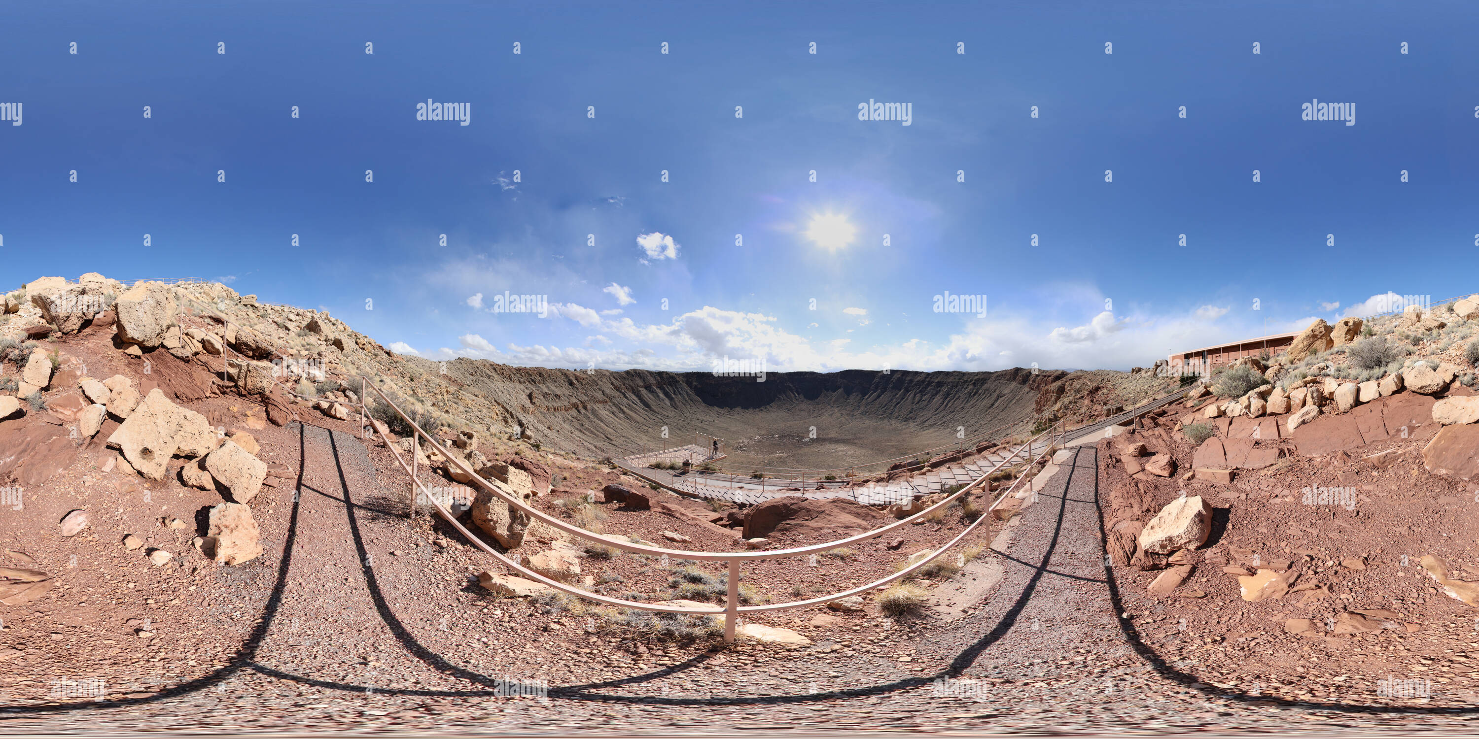360° view of Barringer Meteor Crater - Alamy
