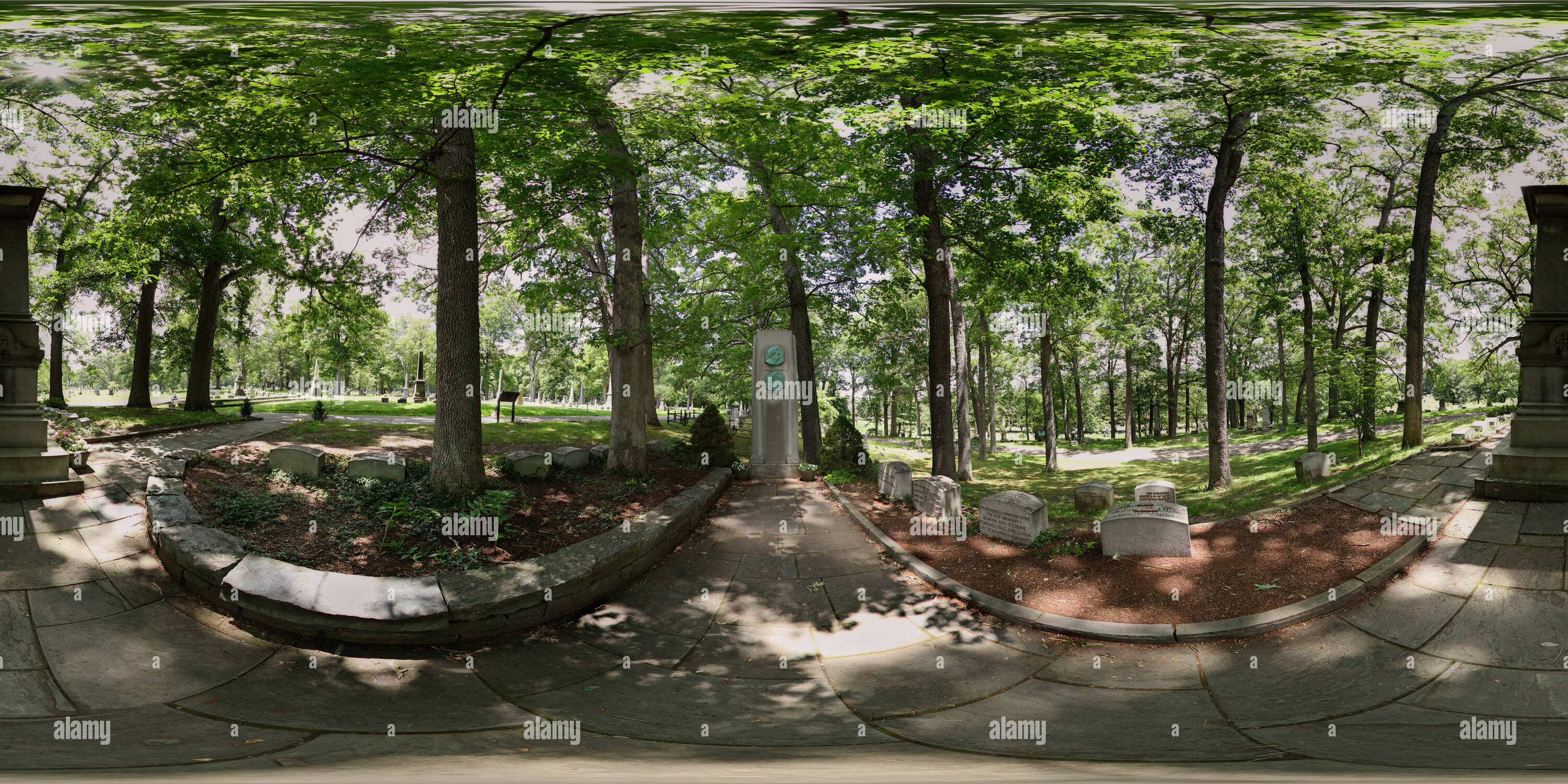 360° view of Mark Twain Grave, 2017 - Alamy