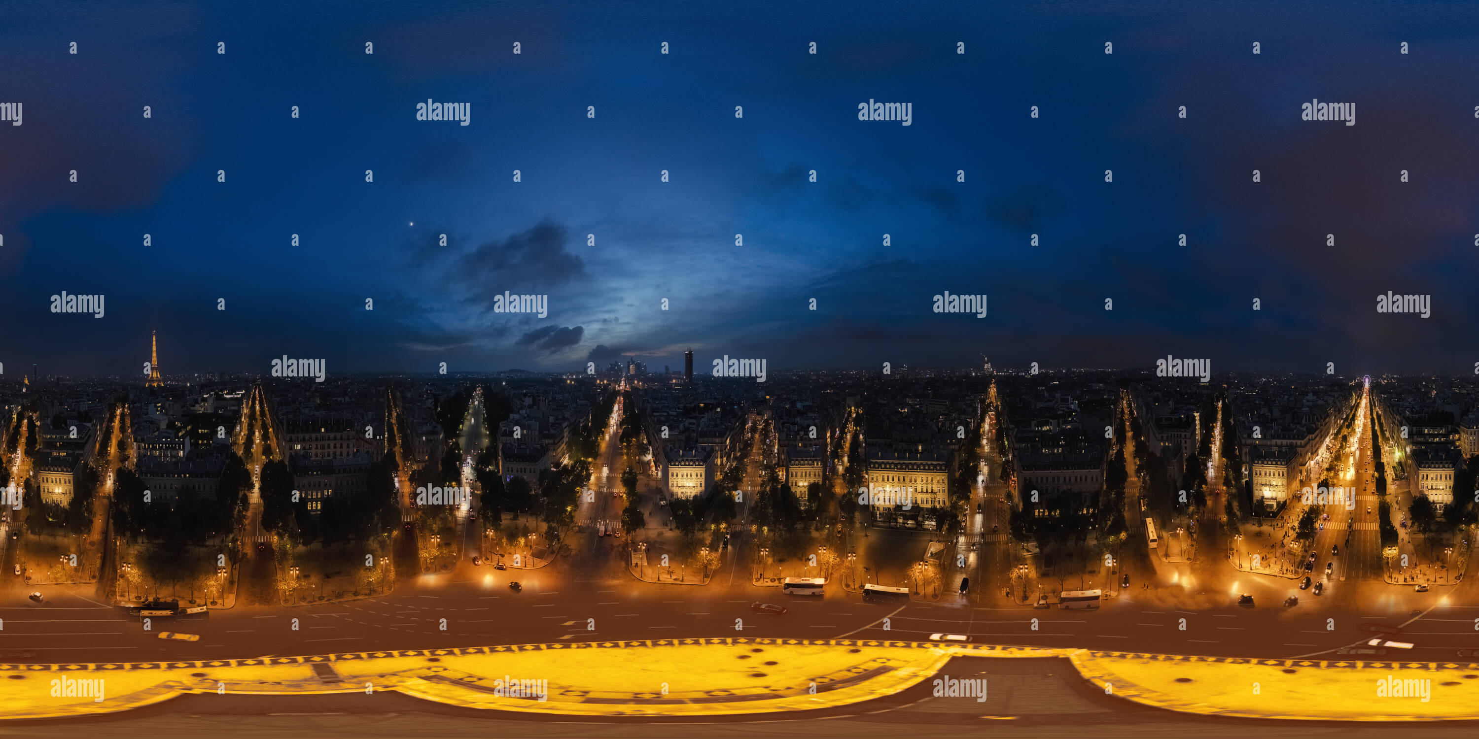 360° view of Arch Of Triumph - Alamy