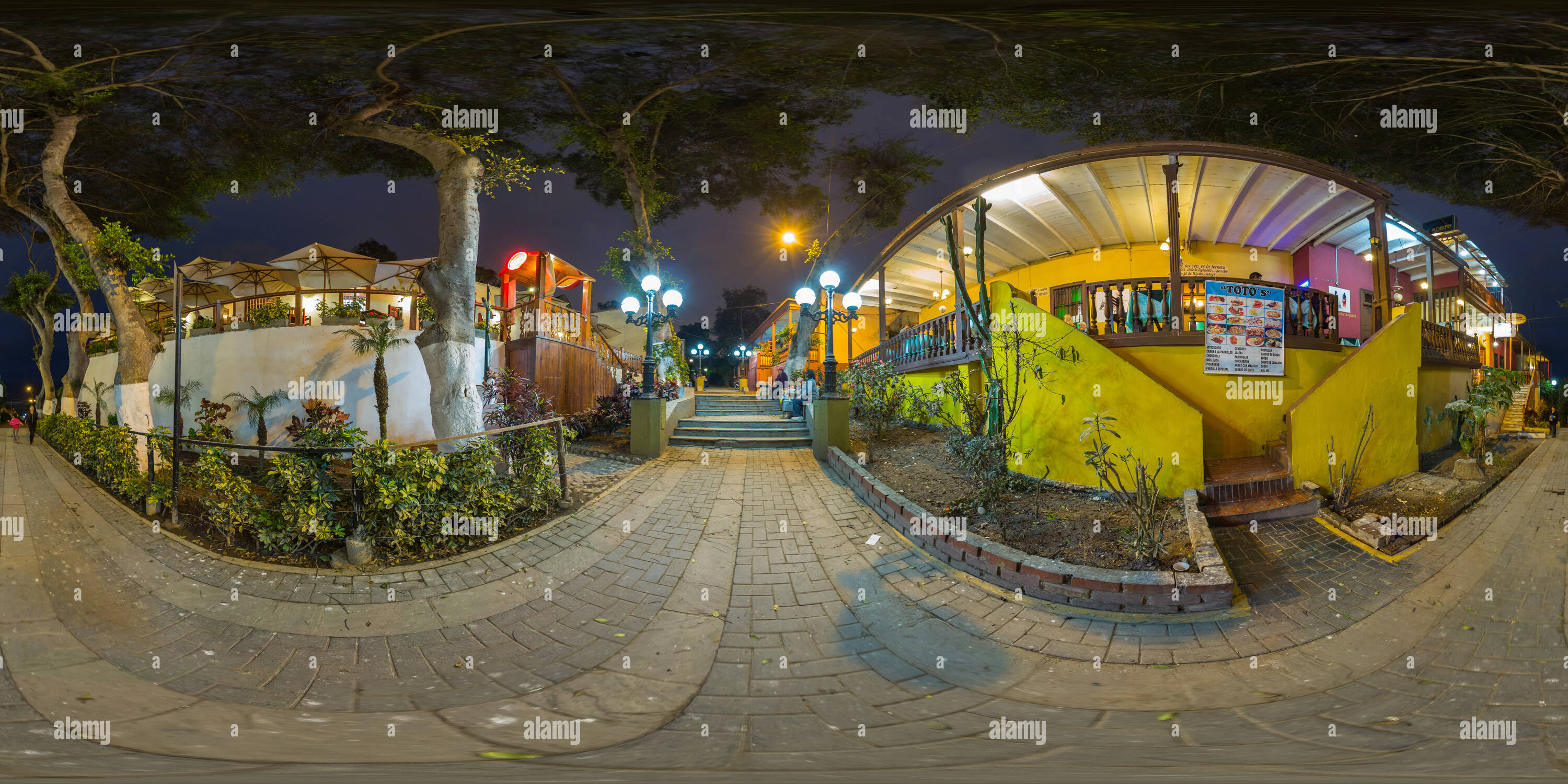 360° view of La bajada de los baños - Alamy