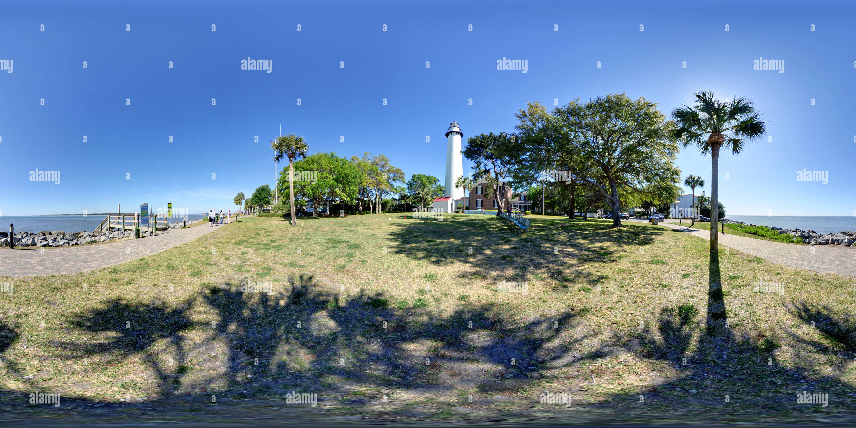 360° view of St Simons Lighthouse 1 - Alamy