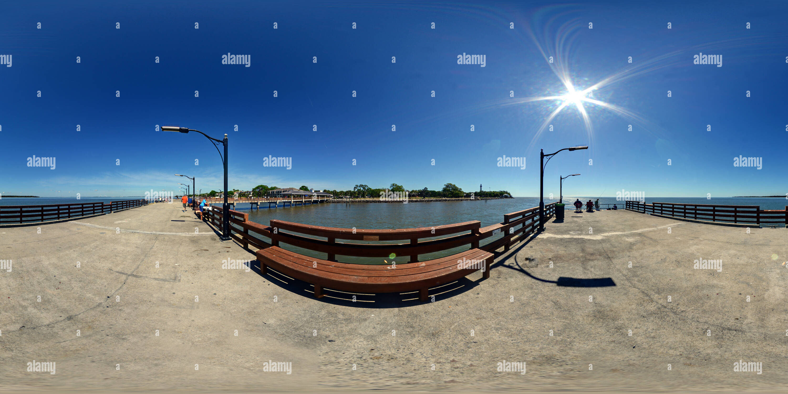 360° view of St Simons Pier - Alamy