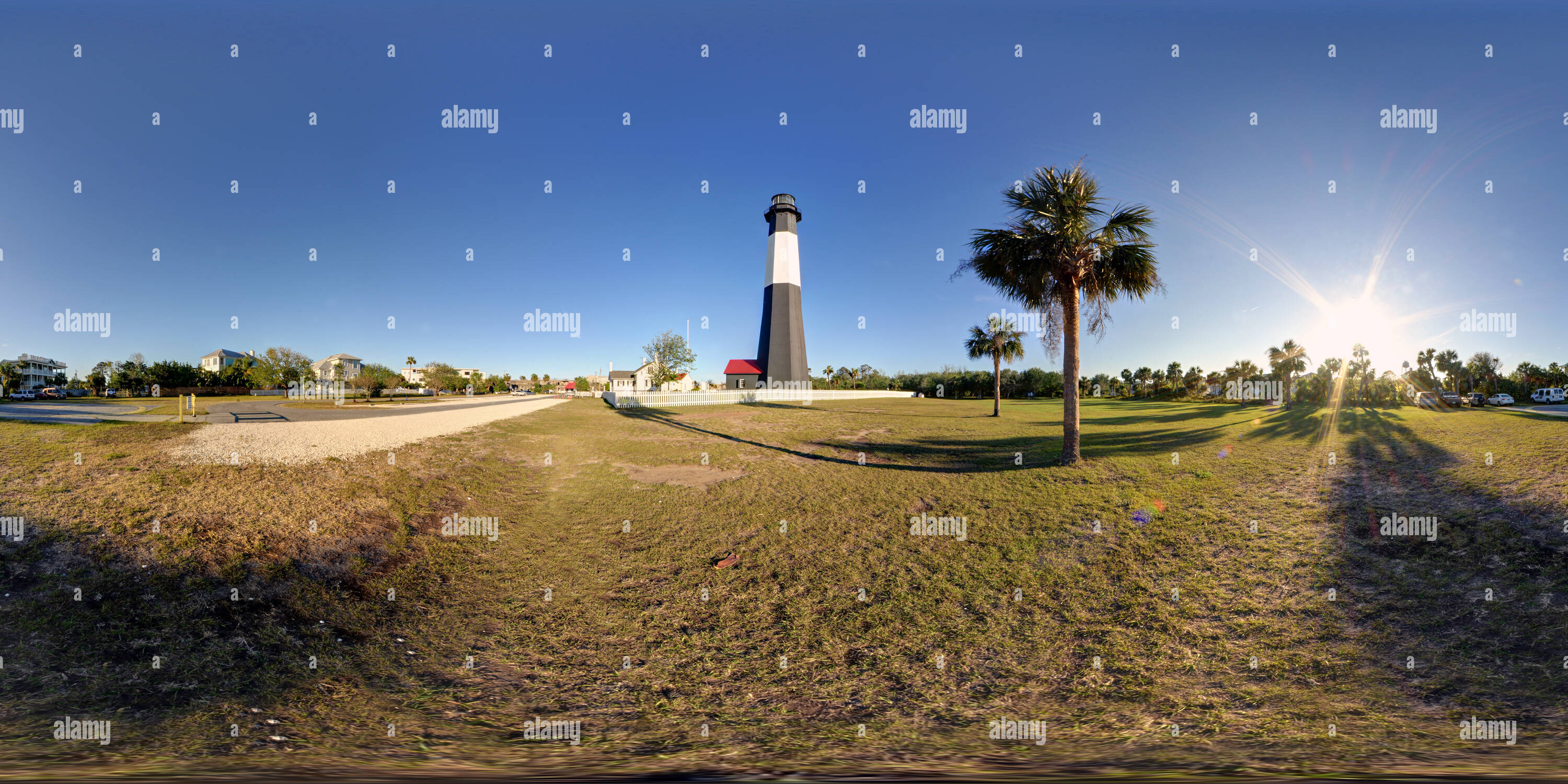 360° view of Tybee Island Lighthouse 1 - Alamy