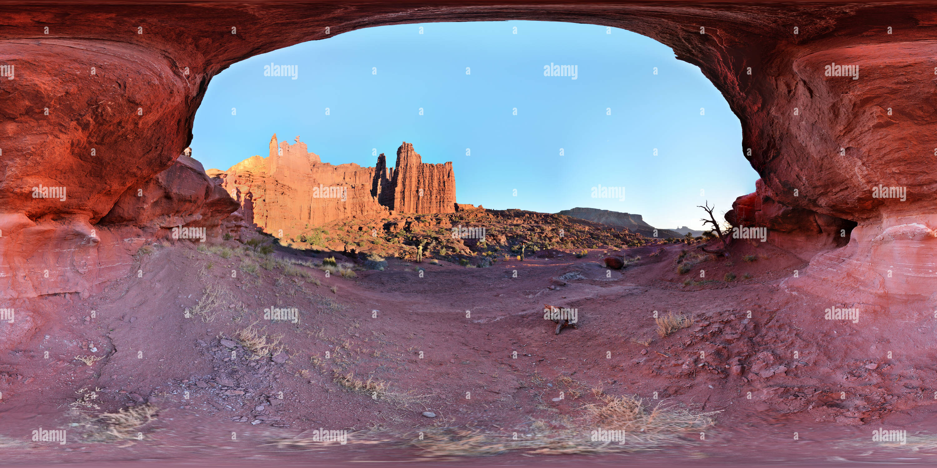 360° view of Fisher Towers, Utah, USA - Alamy