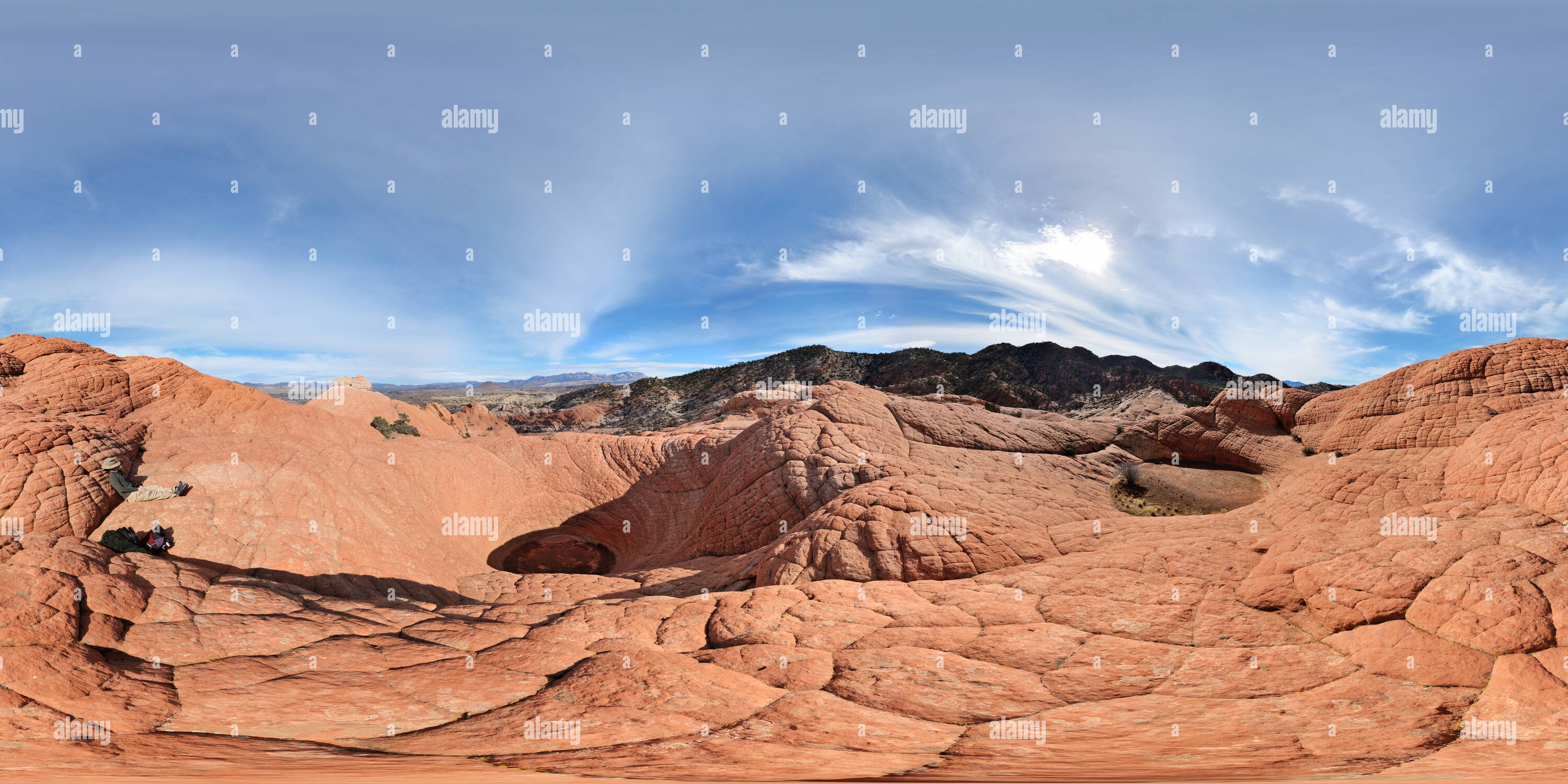 360° view of The Vortex, Red Mountains, Utah, USA - Alamy