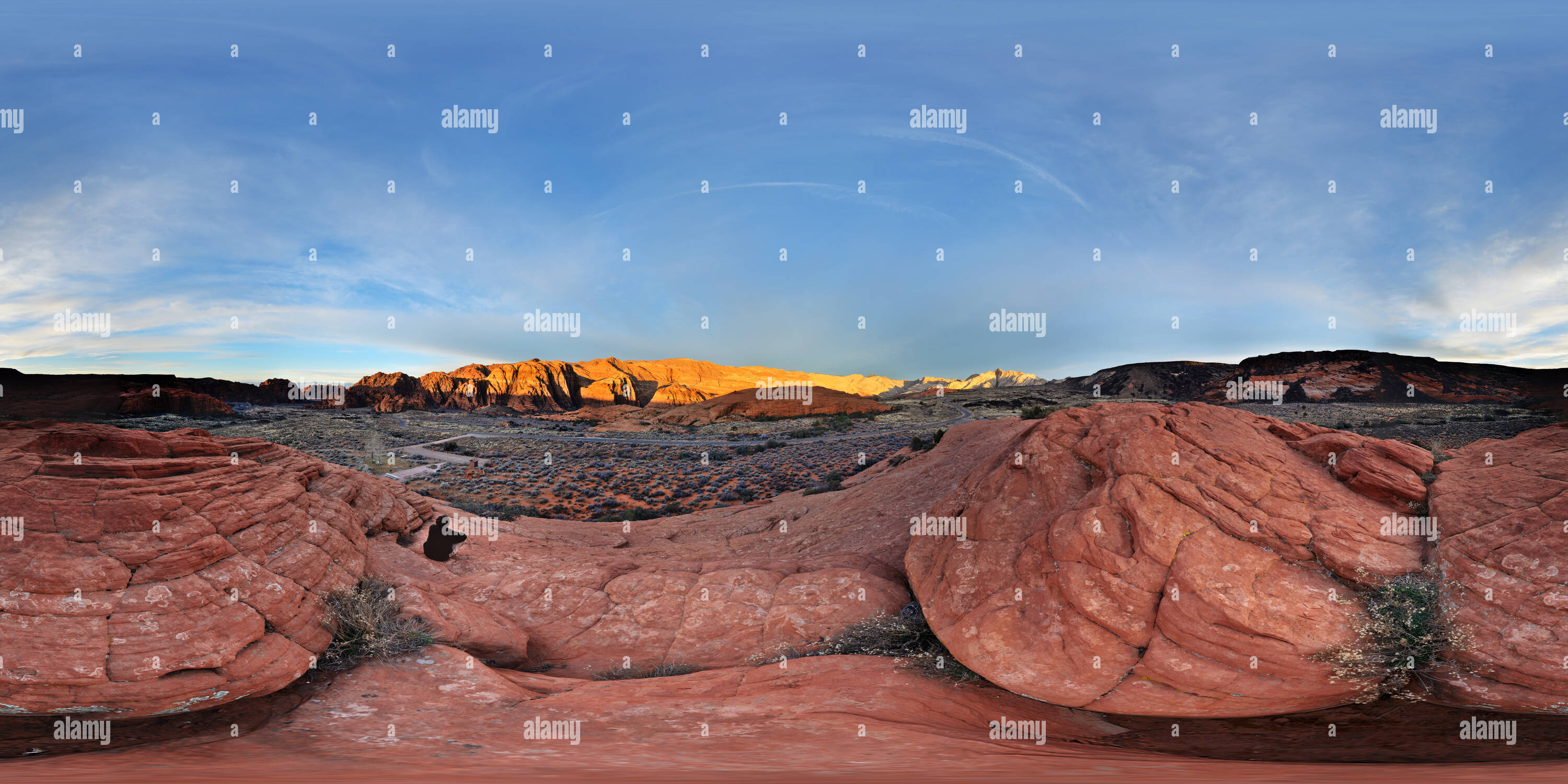 360° view of Sunrise over Galoot, Snow Canyon State Park, Utah, USA - Alamy