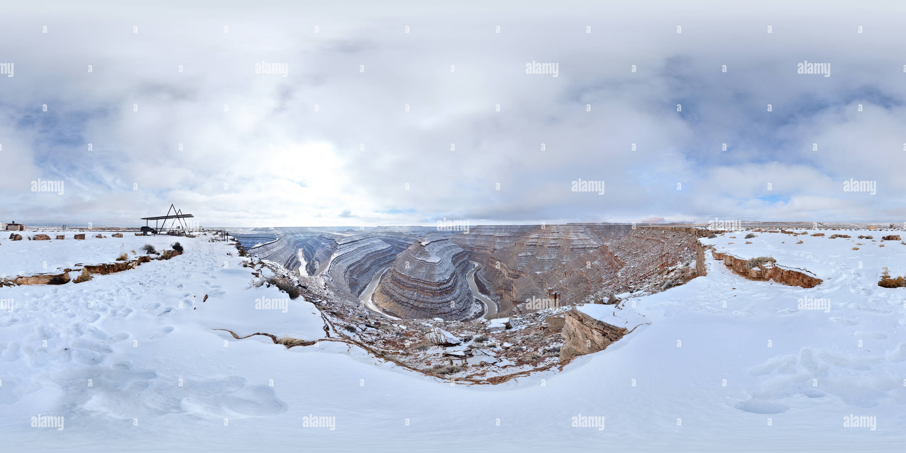 360° view of Goosenecks State Park, Utah, USA - Alamy