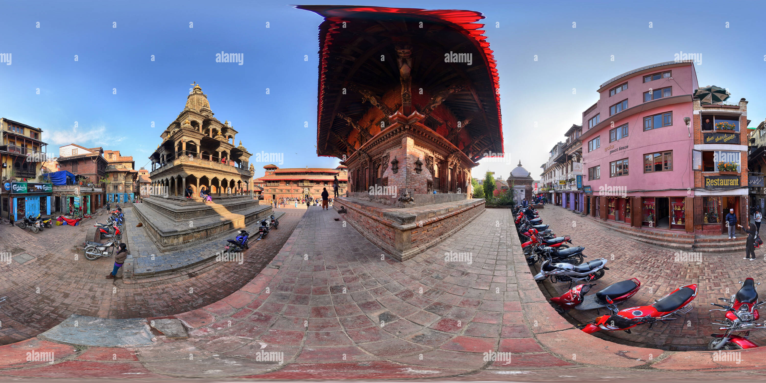 360° view of Patan Durbar Square (Katmandu Lalitpur - Alamy