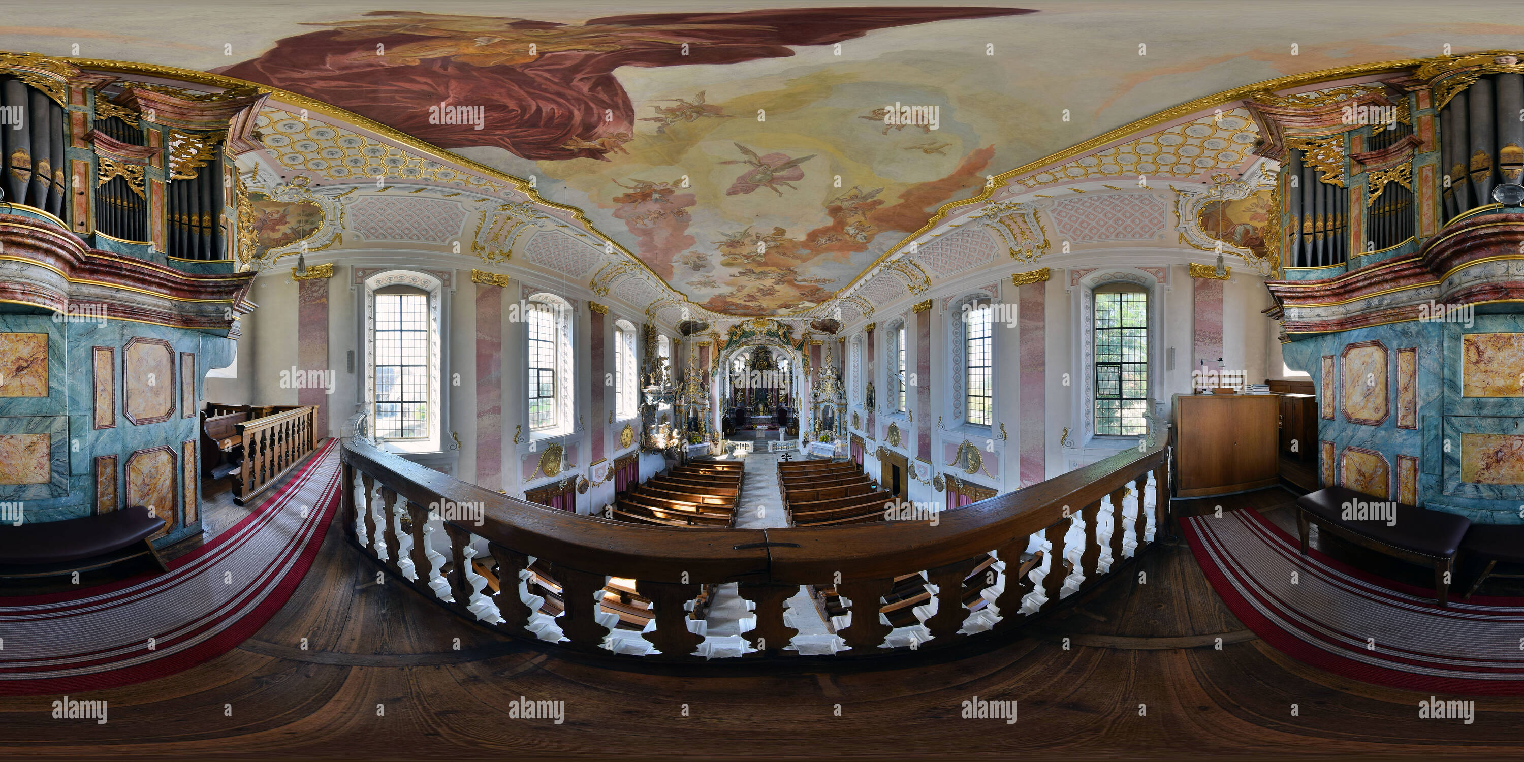360° view of Gaukoenigshofen - Organ of the Guardian Angel Church - Alamy