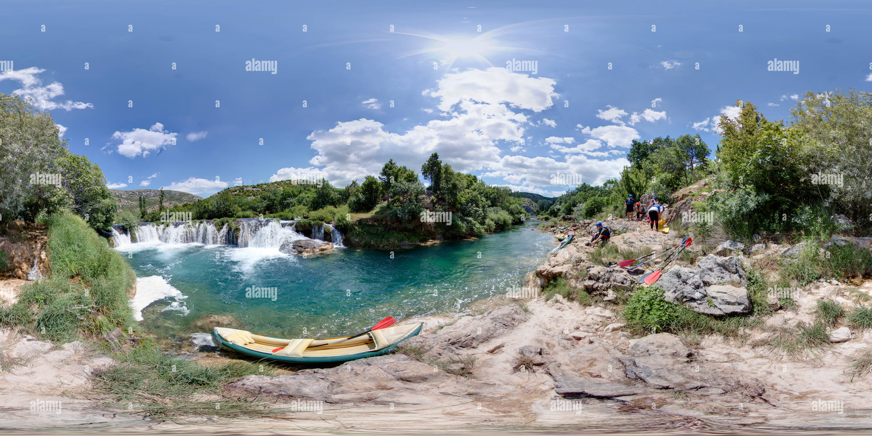 360° view of Kayaking at Zrmanja River 5 - Alamy