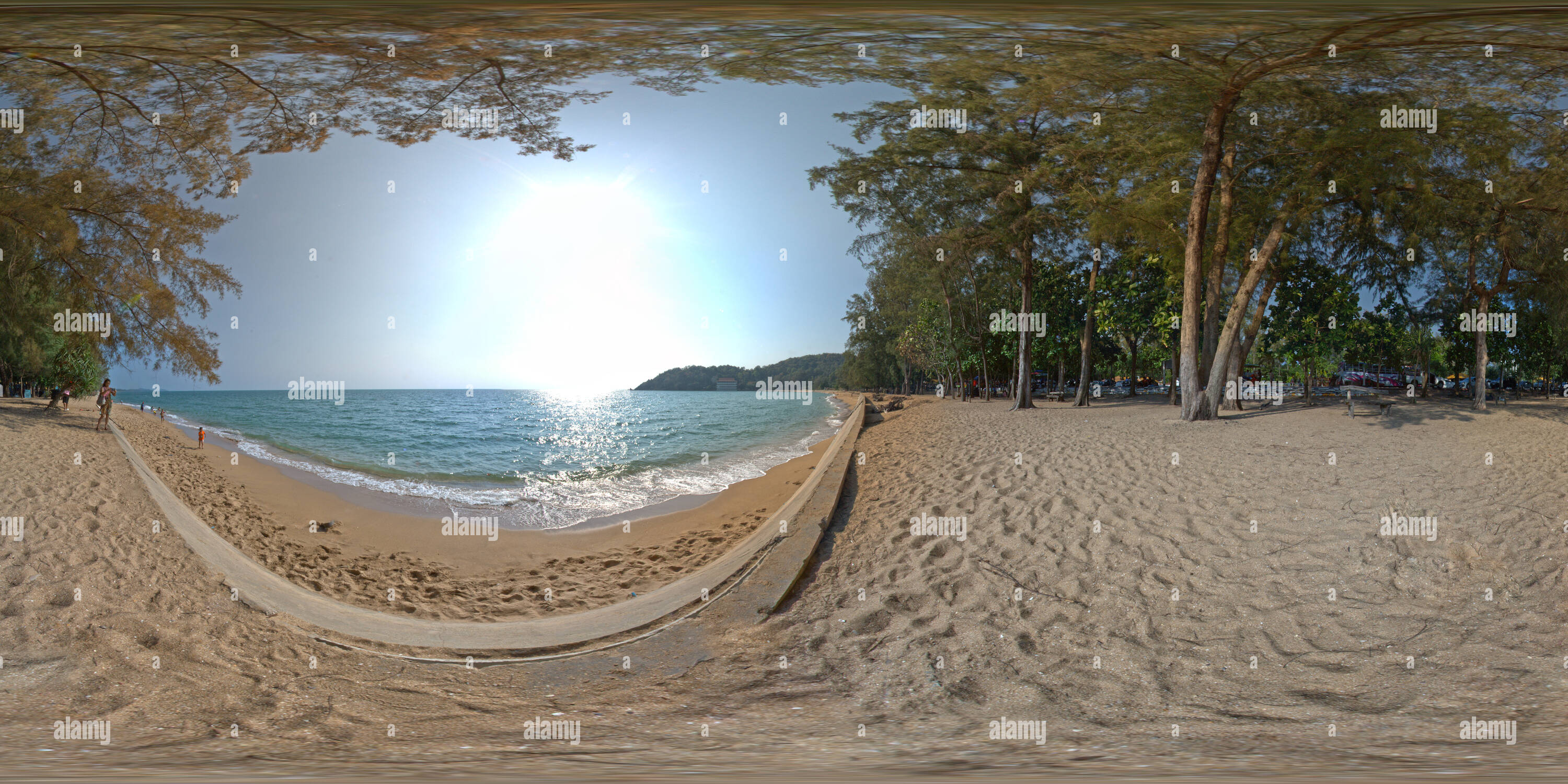 360° view of Laem Sadet Beach, Chanthaburi, Thailand - Alamy