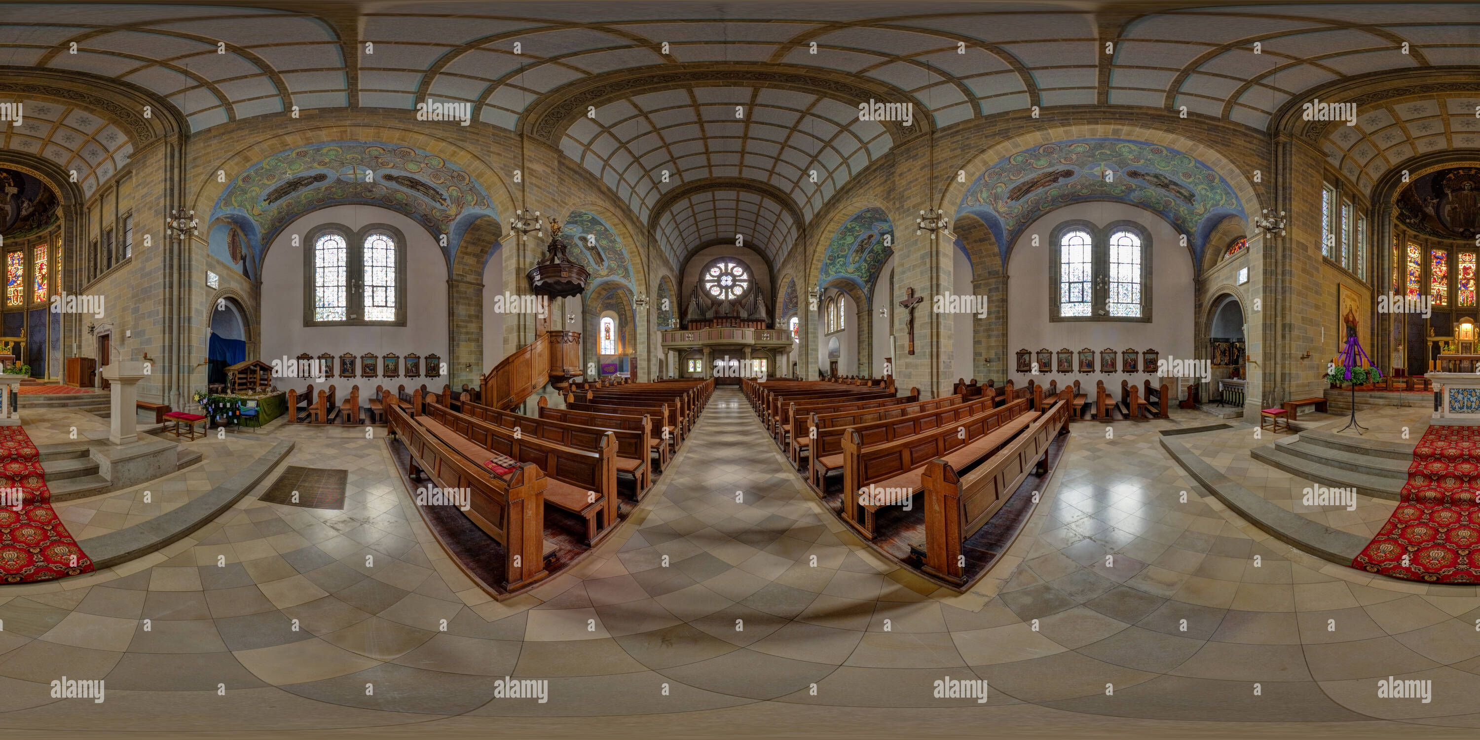 360° view of Hattersheim St Martinus - Alamy