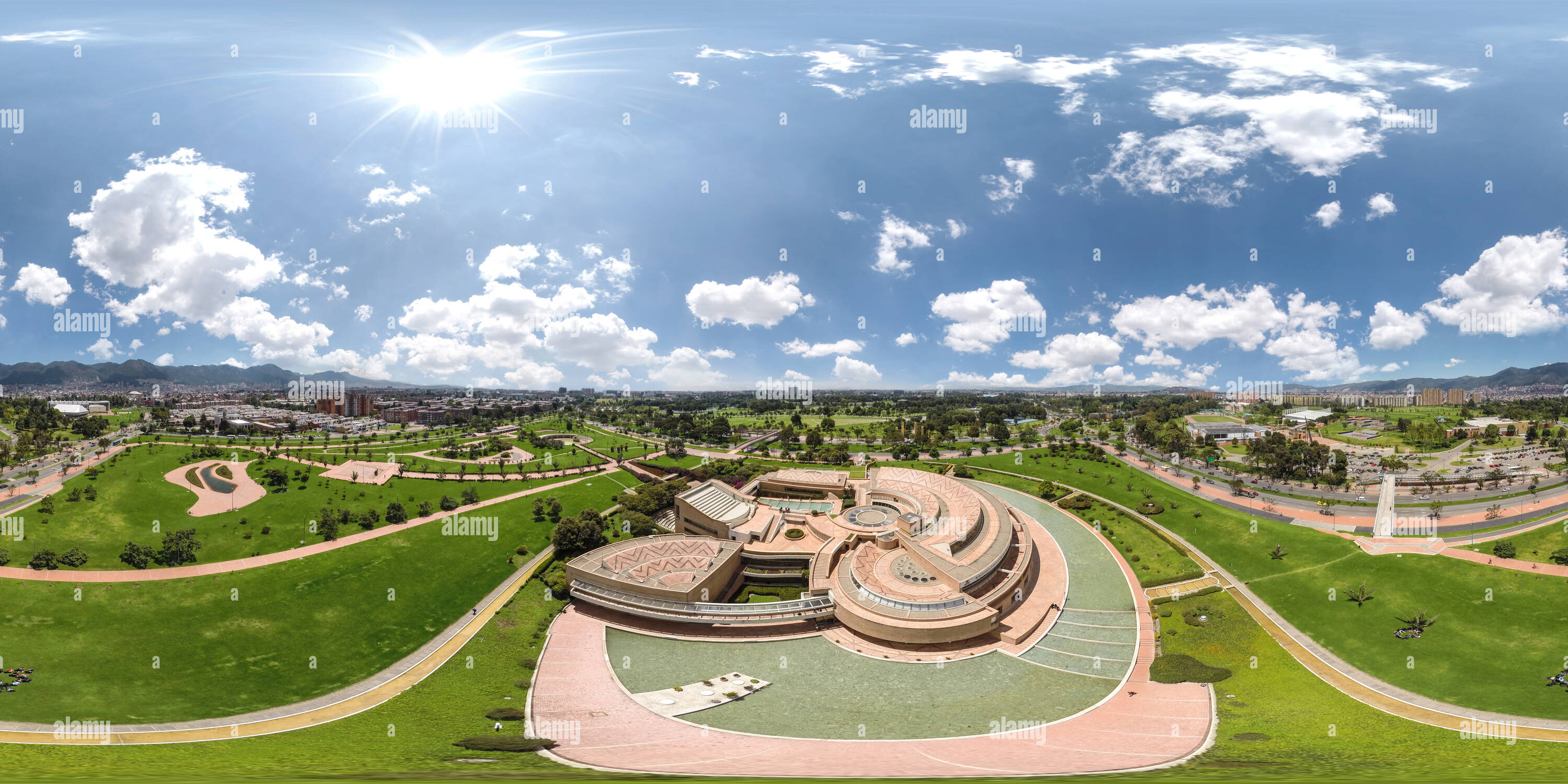 360° view of Virgilio Barco Public Library in Bogota Colombia - Alamy